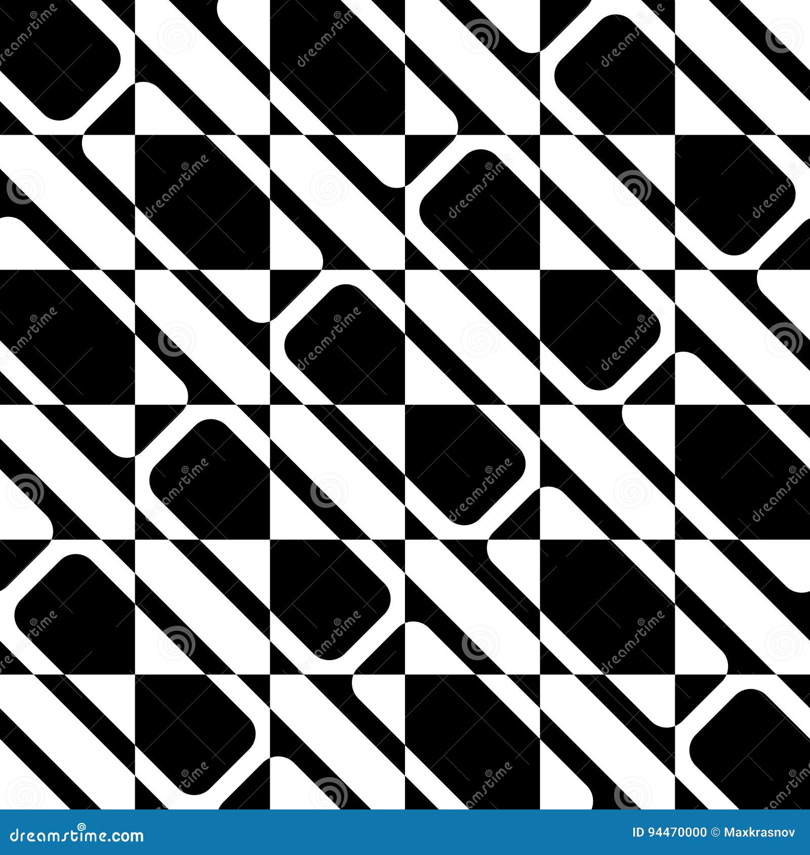 Seamless Square and Stripe Pattern Stock Vector - Illustration of ...