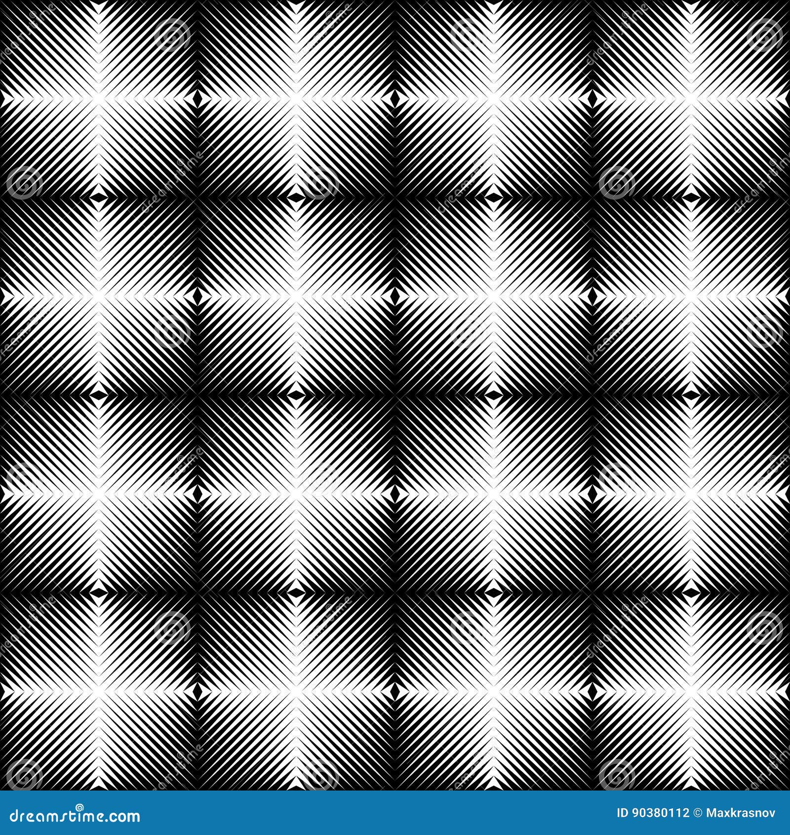 Seamless Square and Stripe Pattern. Abstract Monochrome Gradient Stock ...