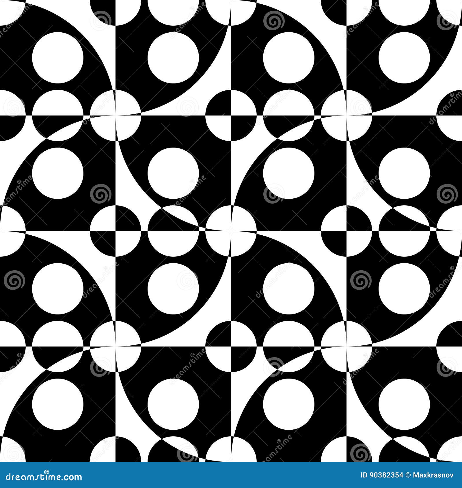 Seamless Square, Triangle and Circle Pattern Stock Vector ...