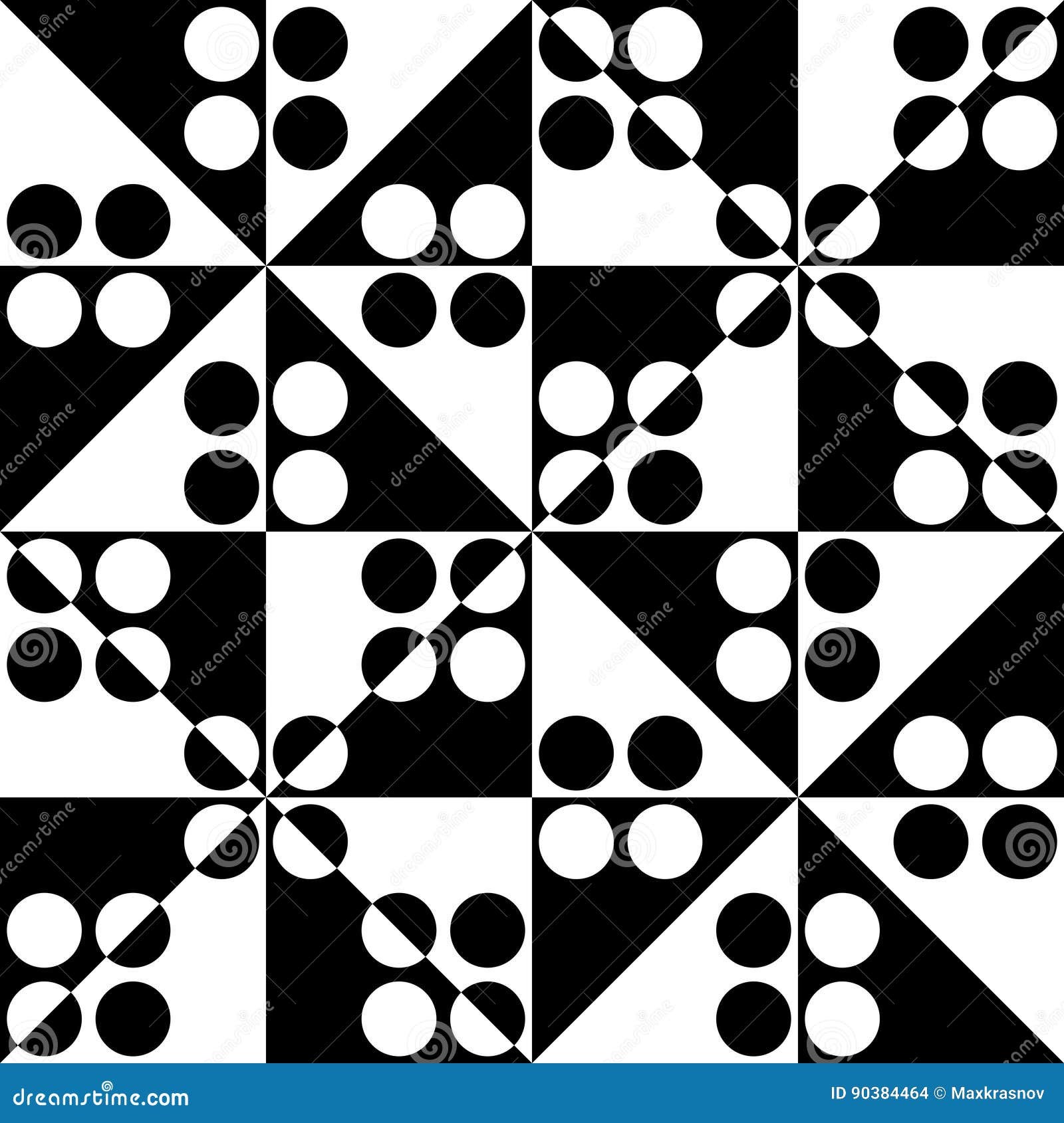 Seamless Square, Triangle and Circle Pattern Stock Vector ...