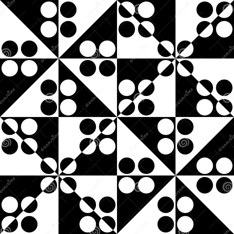 Seamless Square, Triangle and Circle Pattern Stock Vector ...
