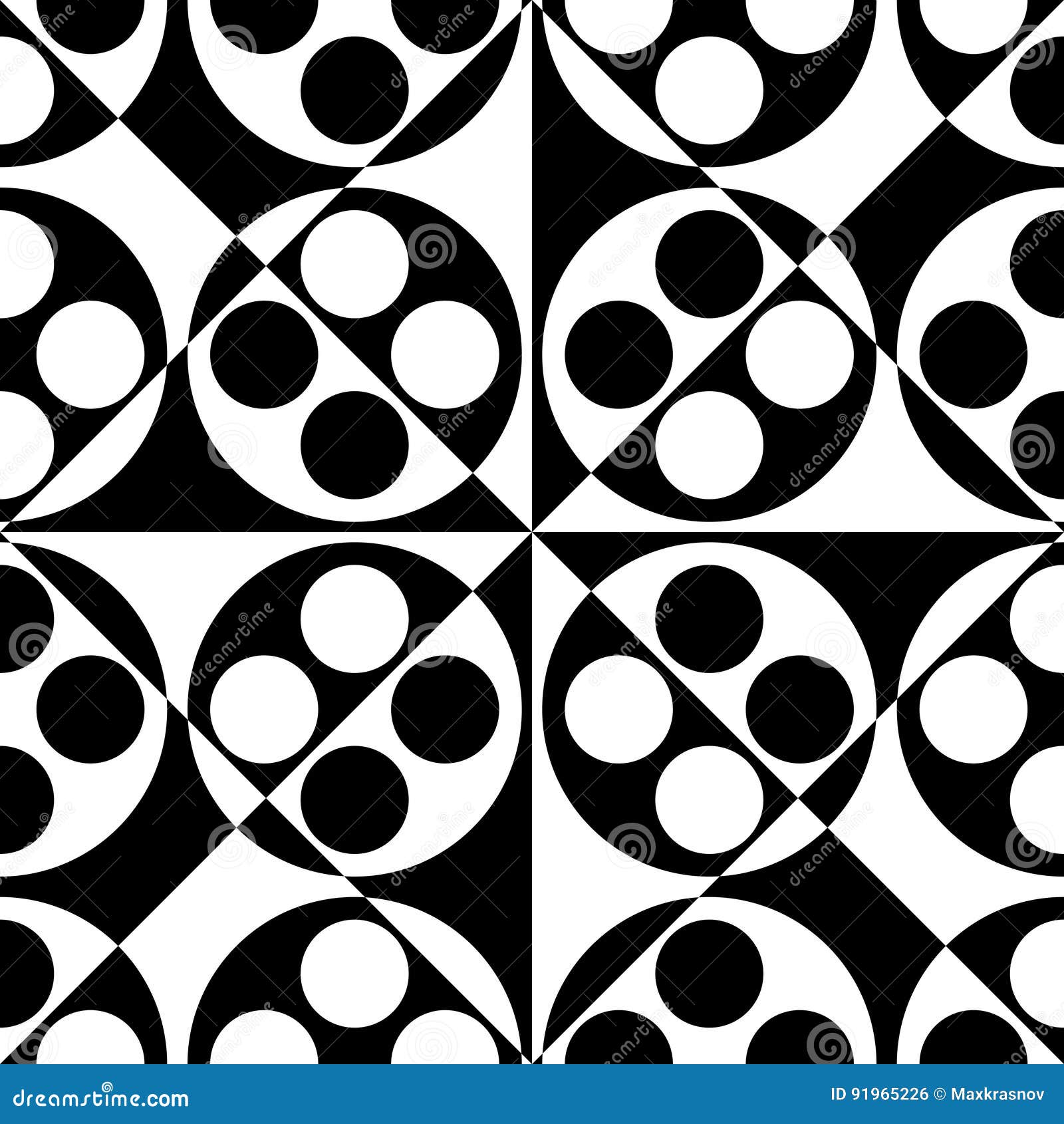 Seamless Square, Triangle and Circle Pattern Stock Vector ...