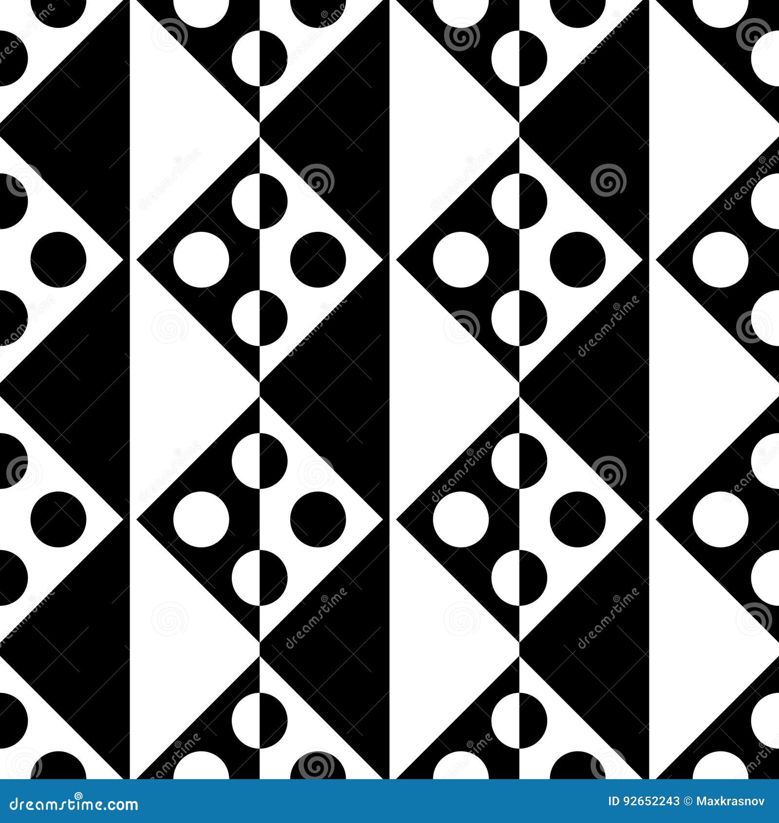 Seamless Square, Triangle and Circle Pattern Stock Vector ...