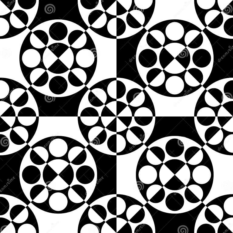 Seamless Square, Triangle and Circle Pattern Stock Vector ...