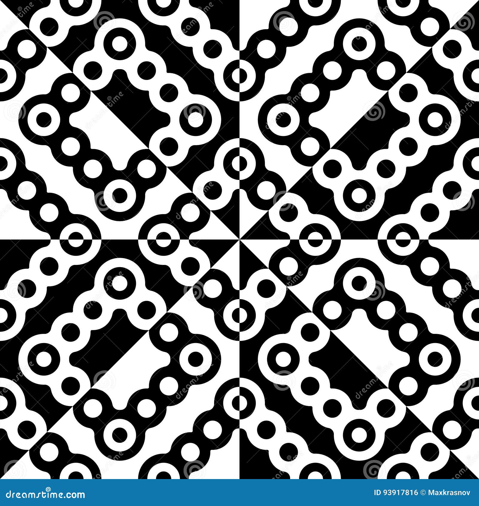 Seamless Square, Triangle and Circle Pattern Stock Vector ...