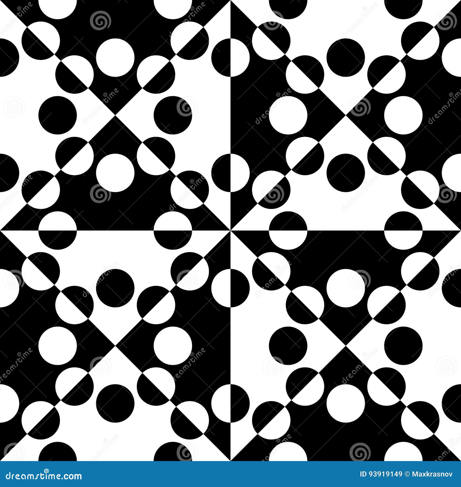 Seamless Square, Triangle and Circle Pattern Stock Vector ...