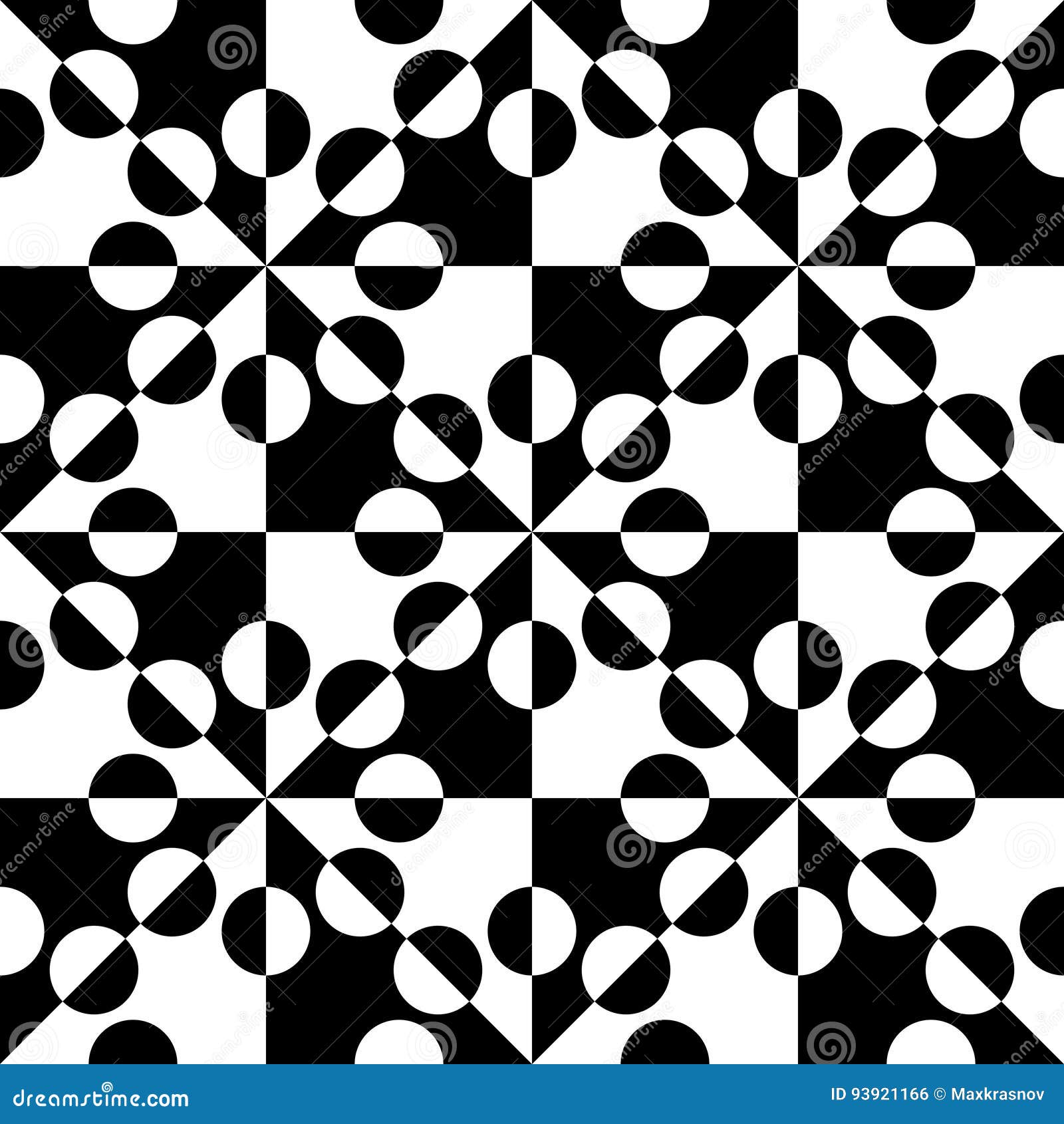 Seamless Square, Triangle and Circle Pattern Stock Vector ...