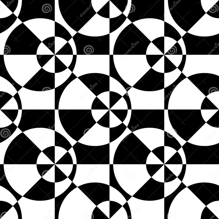 Seamless Square, Triangle and Circle Pattern Stock Vector ...