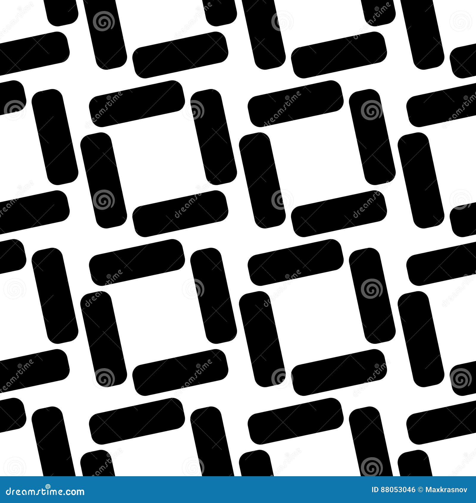 Seamless Squares Pattern stock vector. Illustration of black - 88053046