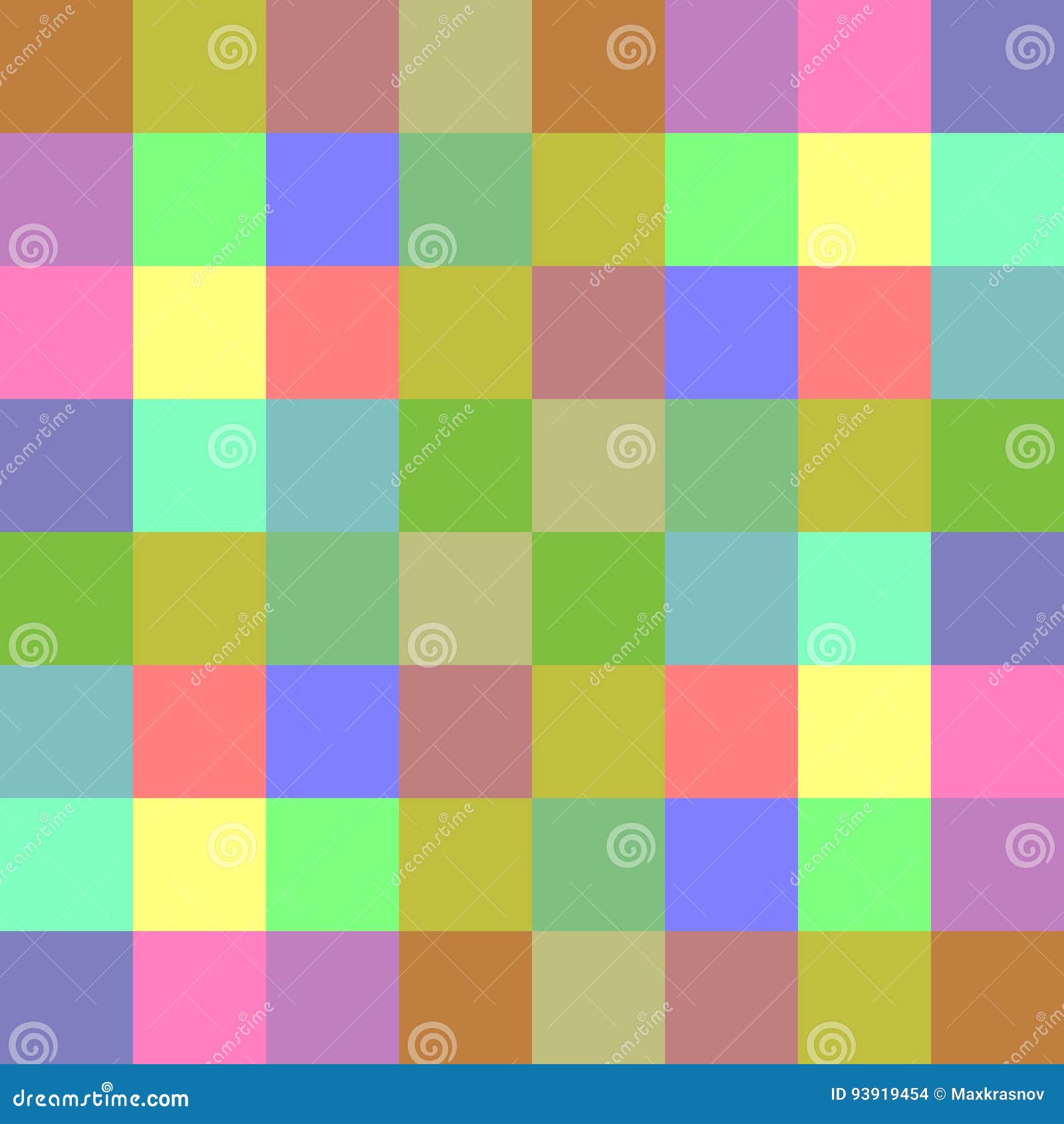 Seamless Squares Pattern stock vector. Illustration of green - 93919454