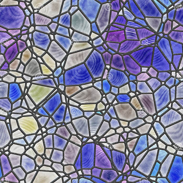 Seamless Stained Glass Pattern Stock Illustration - Illustration of ...
