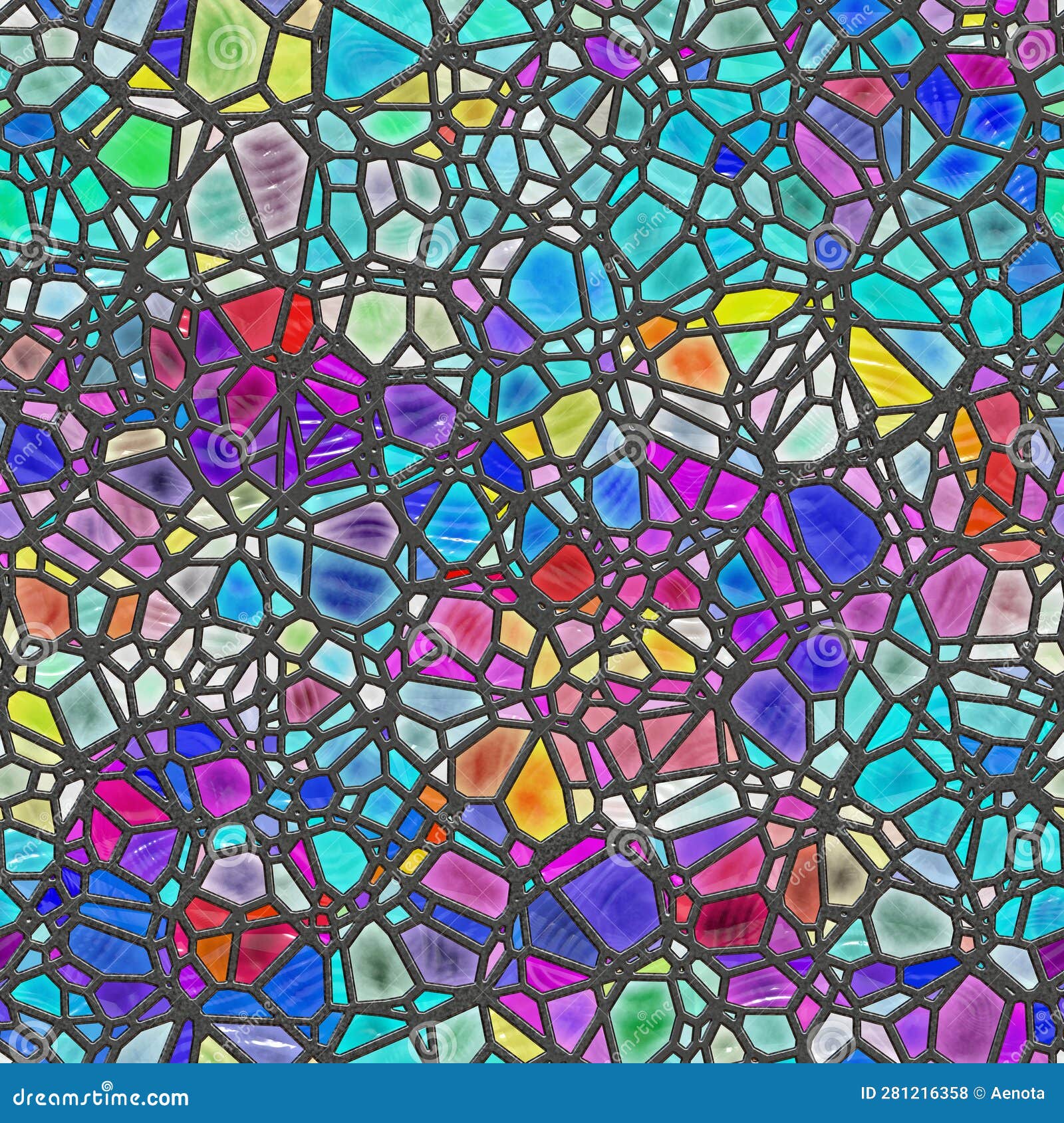 Seamless Stained Glass Pattern Stock Illustration - Illustration of ...