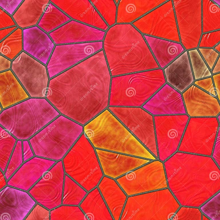 Seamless Stained Glass Pattern Stock Illustration - Illustration of ...