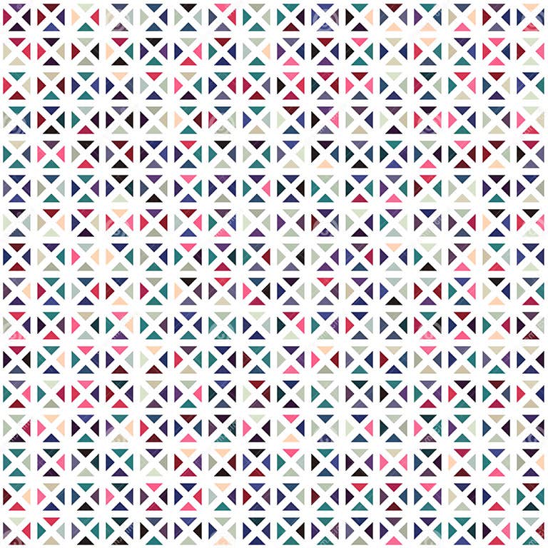 The Seamless Stained Glass Patterns, Abstract Colorful Triangle ...