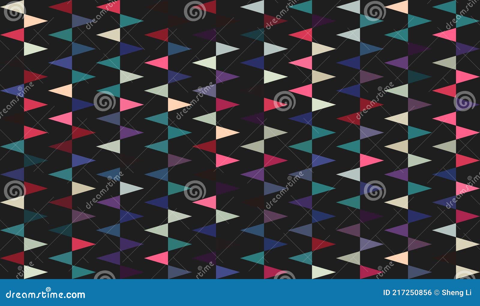 The Seamless Stained Glass Patterns, Abstract Colorful Triangle ...