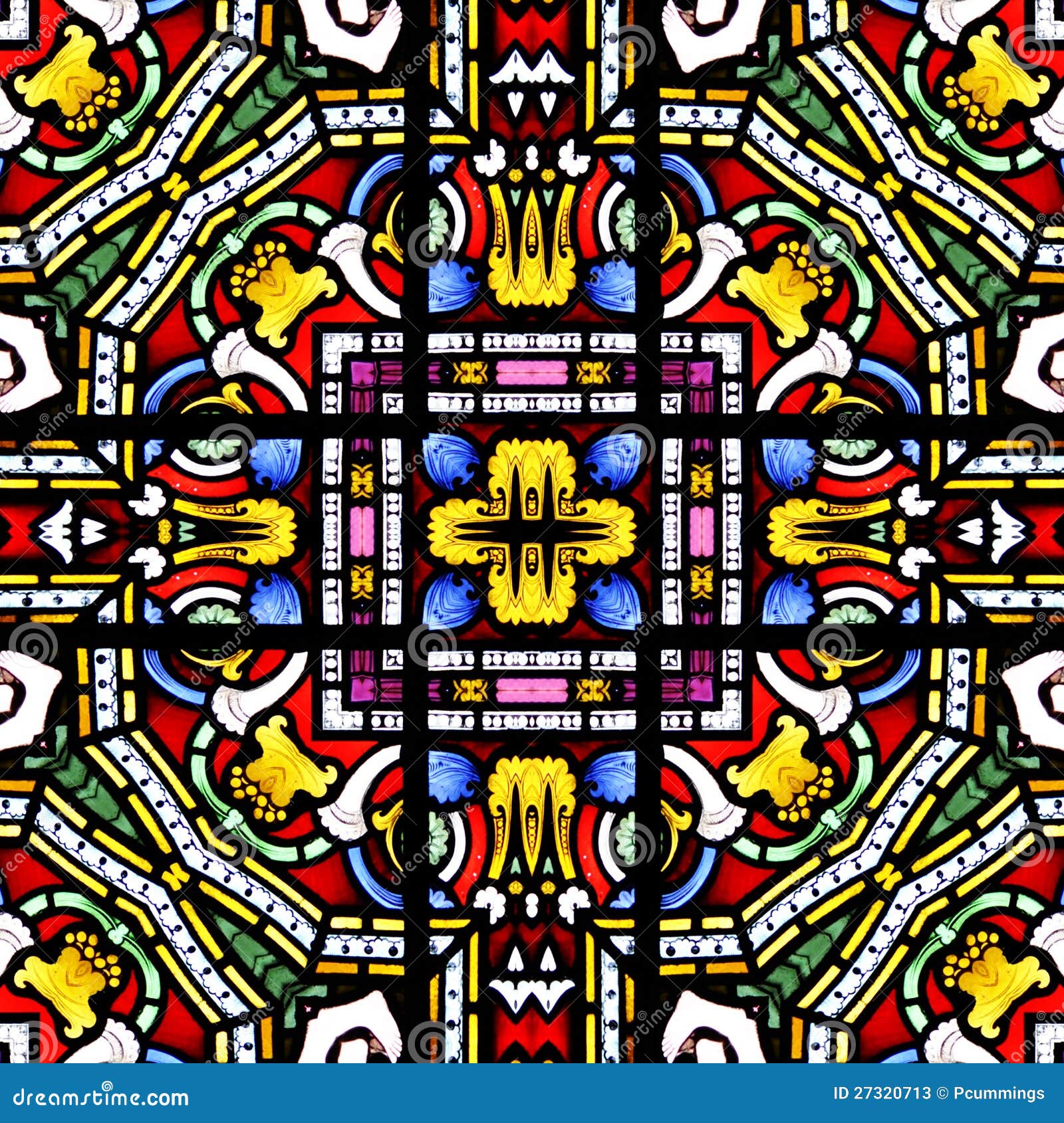 Seamless Stained Glass Window Panel Royalty-Free Stock Photography ...