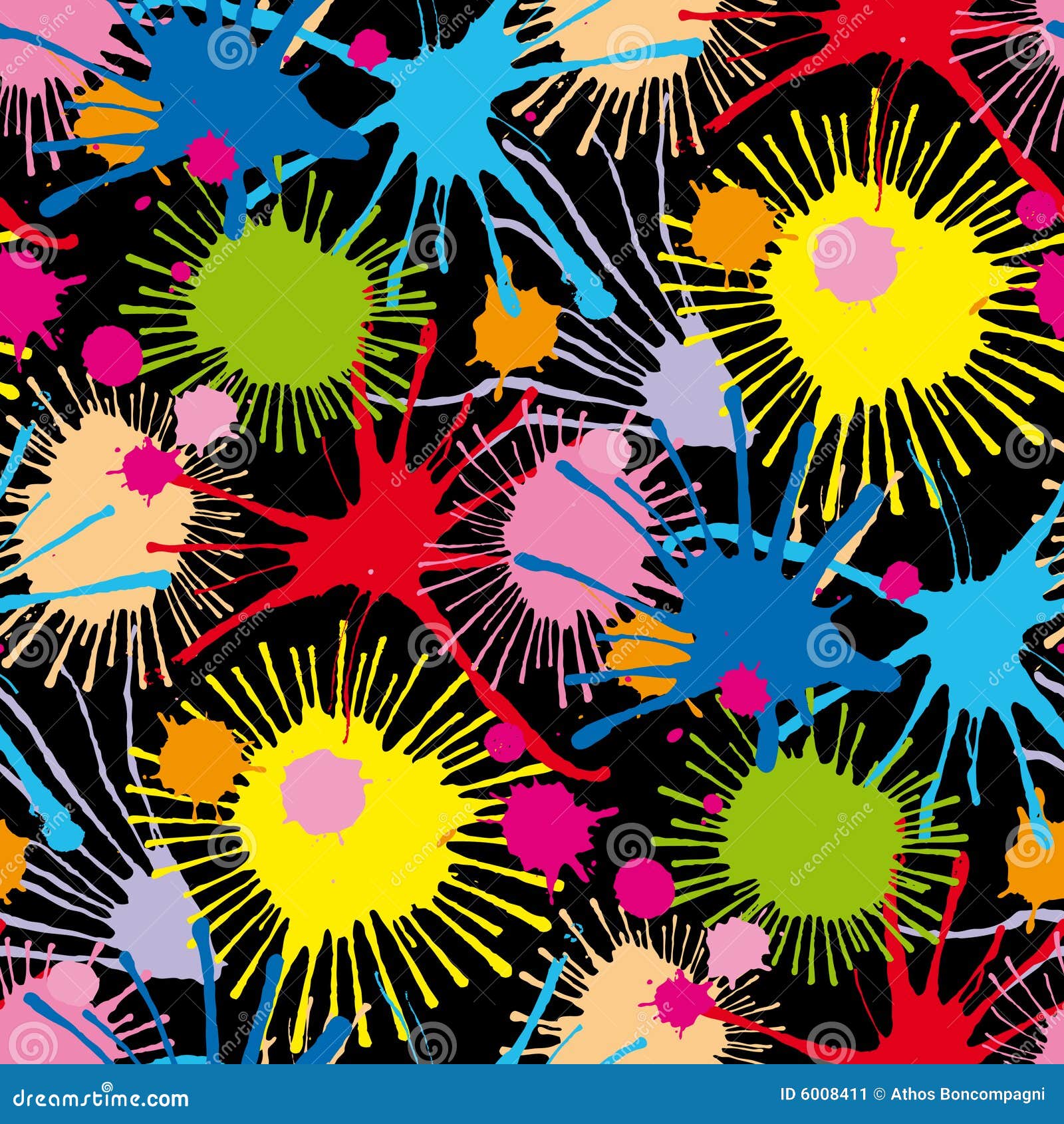 Seamless stains pattern II stock vector. Illustration of blob - 6008411
