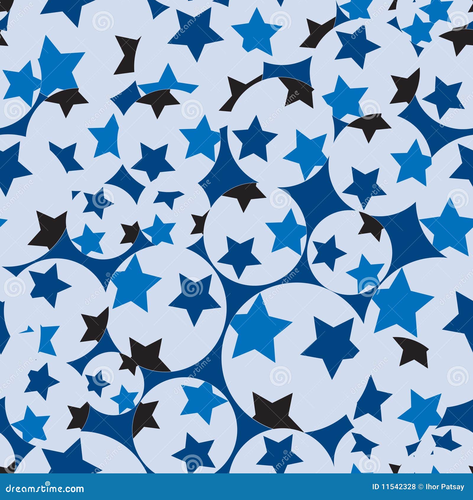 Seamless star pattern stock vector. Illustration of continuity - 11542328
