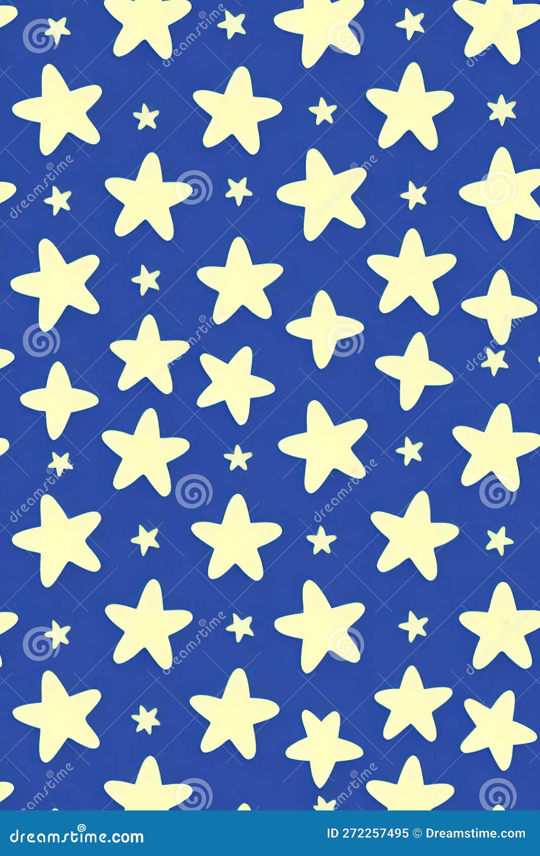 Seamless Star Pattern. Blue Background Stock Illustration ...