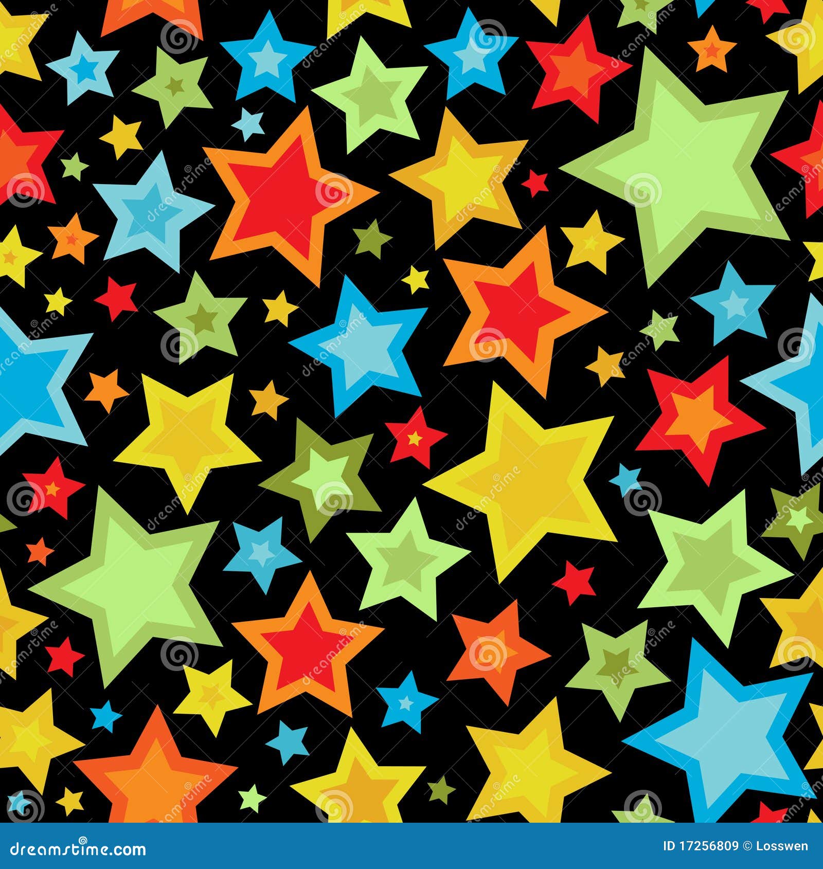 Seamless starry pattern stock vector. Illustration of background - 17256809