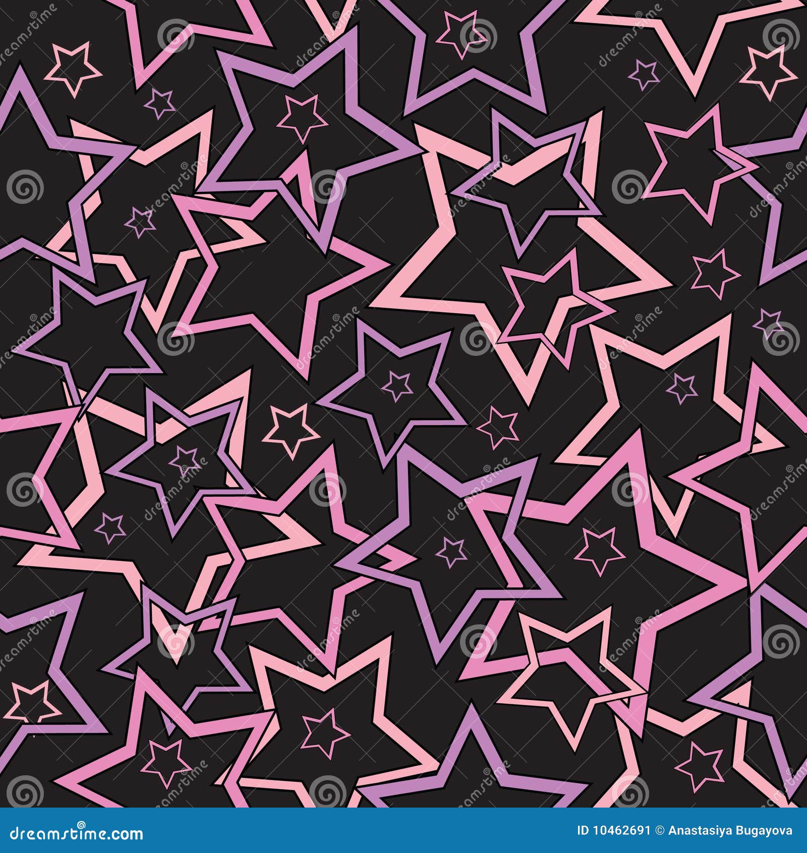 Seamless Stars Pattern. Ordered Stars Background Elements For Prints ...