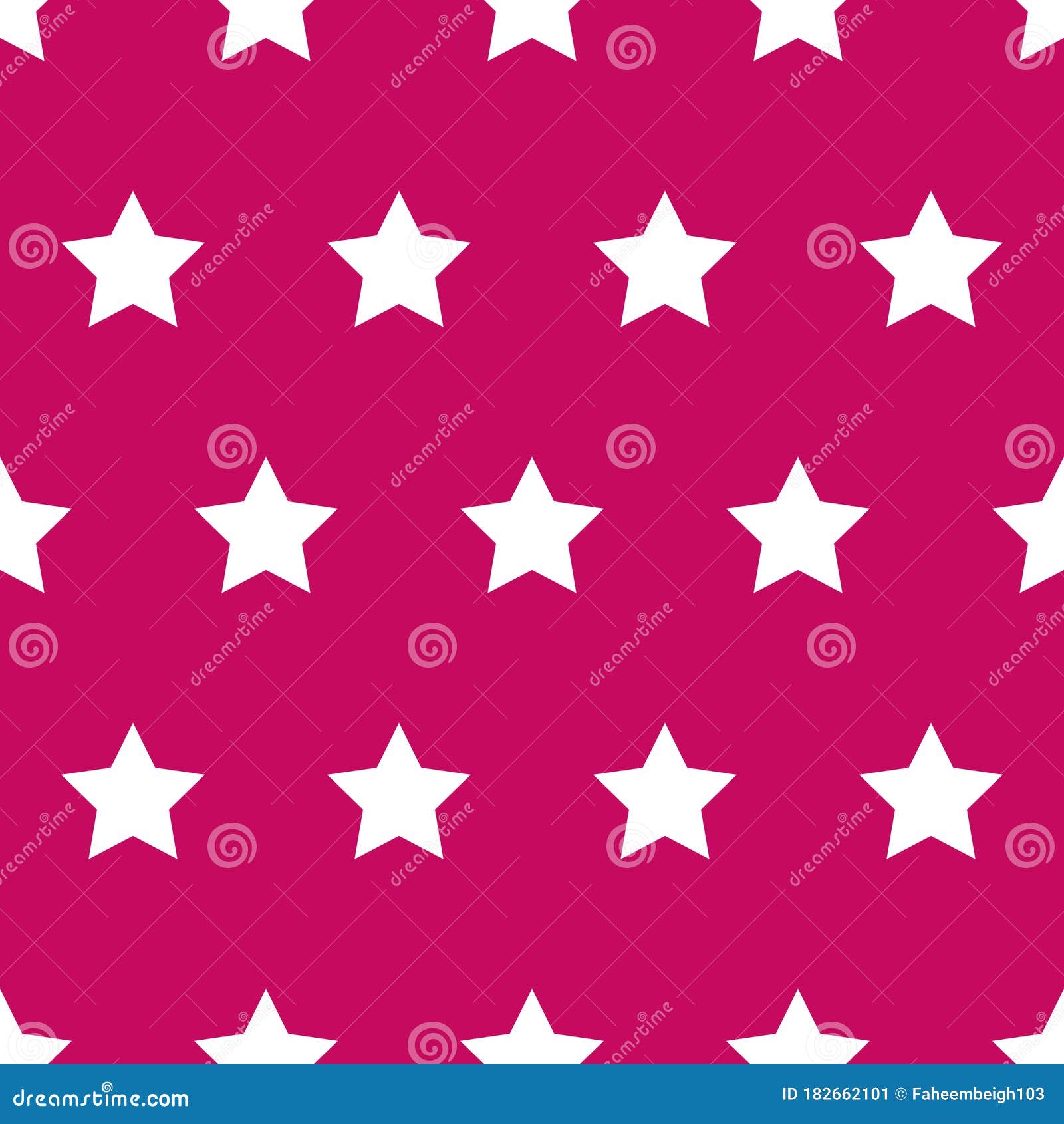 Seamless Stars Pattern Texture on Pink Background. Stock Illustration ...