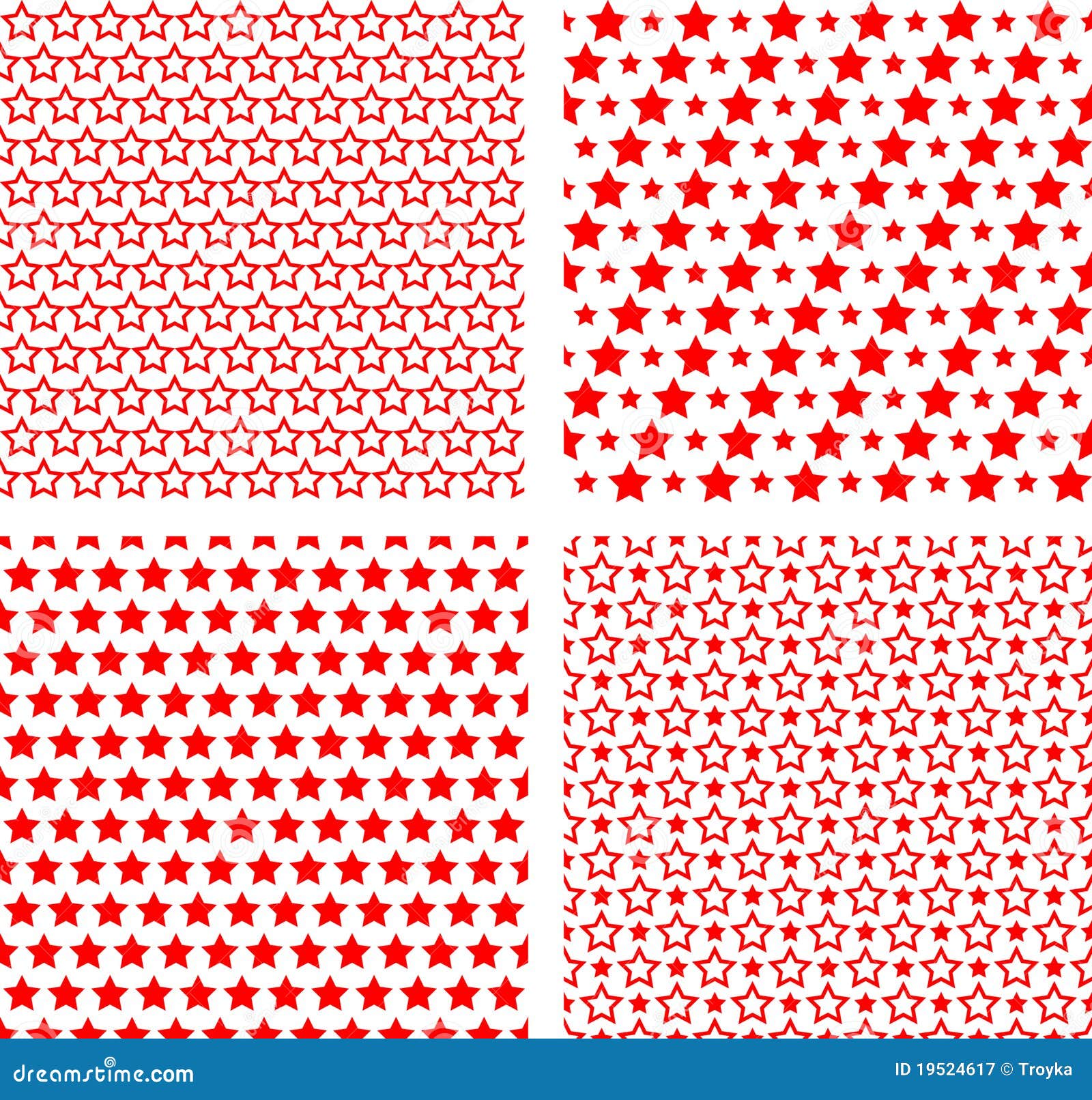 Seamless Stars Simple Textures. Stock Vector - Illustration of ...