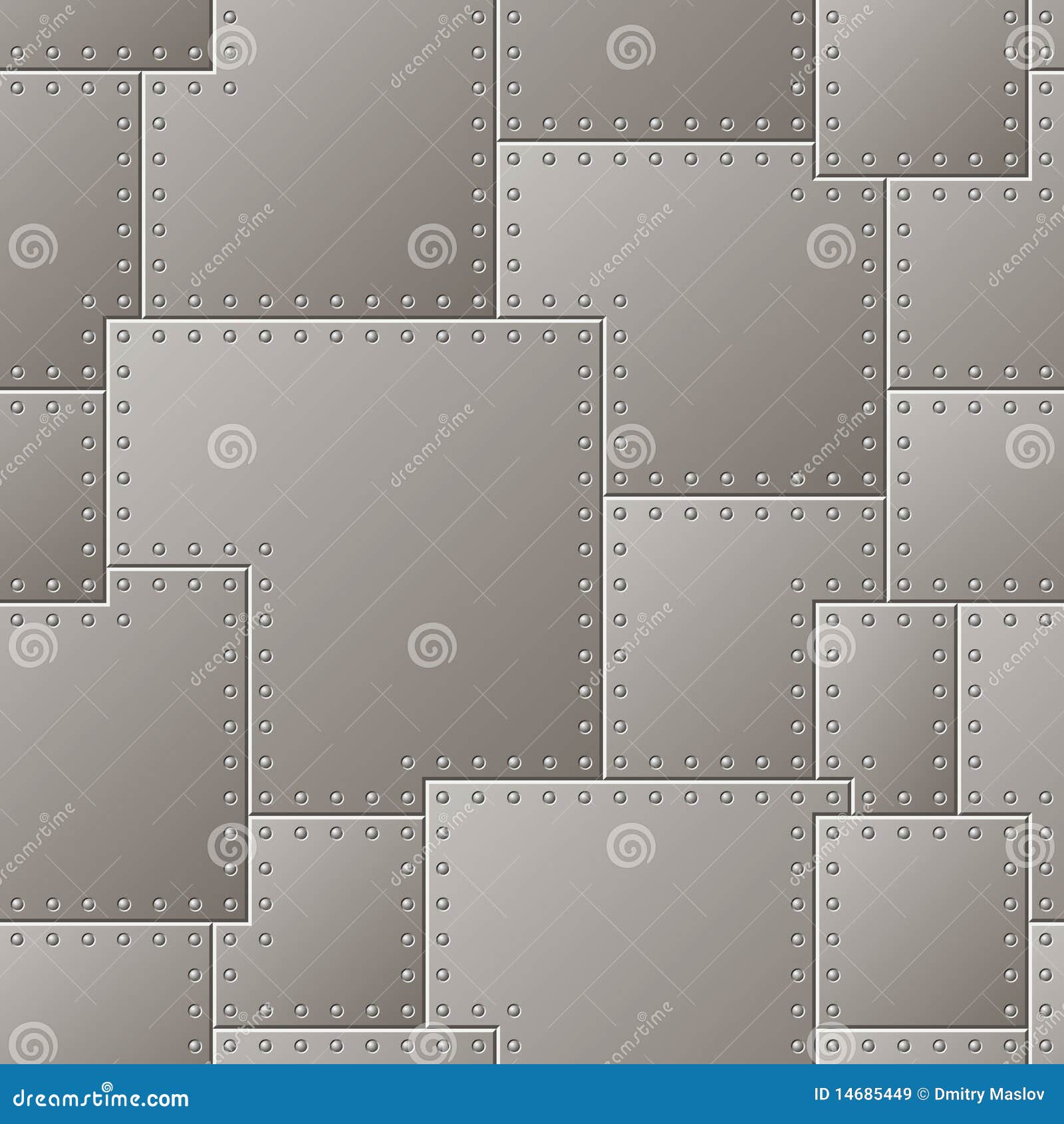 Seamless Steel Plate Pattern Stock Vector - Illustration of texture ...