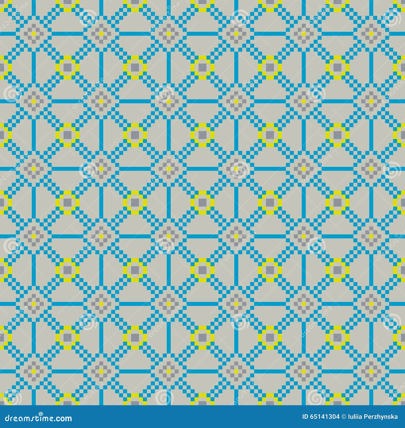 Seamless Stitching Pattern in Cool Colors Stock Vector - Illustration ...