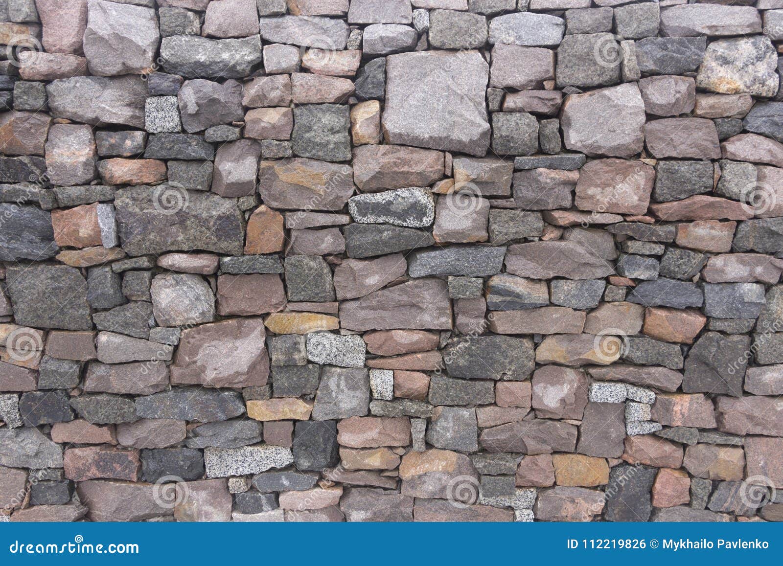 Seamless Stone Masonry Using Rectangular Stones, Red and Gray Shades ...