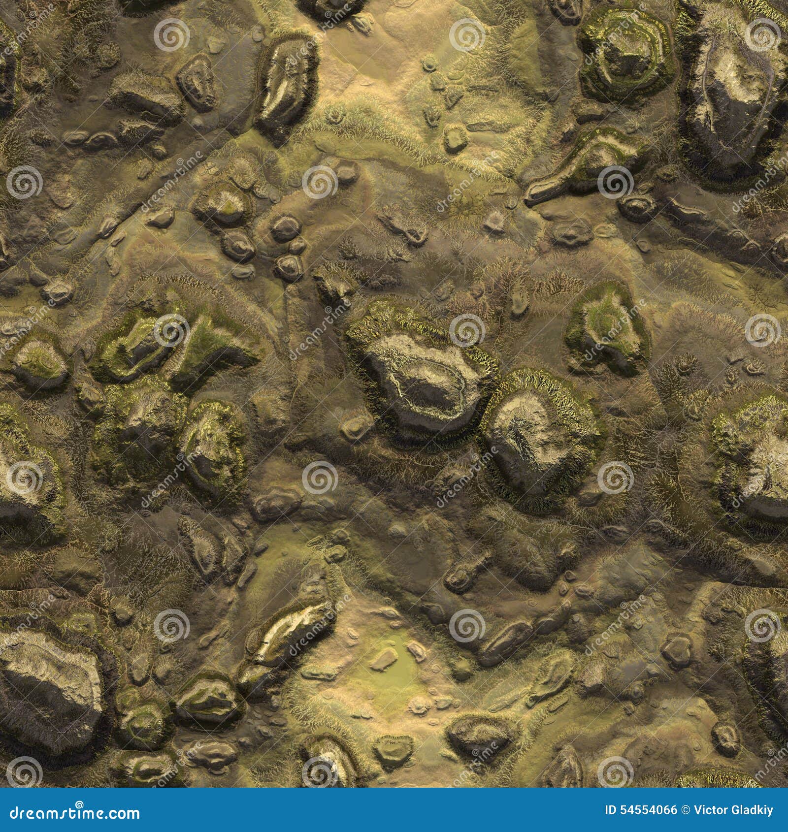 Seamless Stone Terrain Background Stock Illustration - Illustration of ...