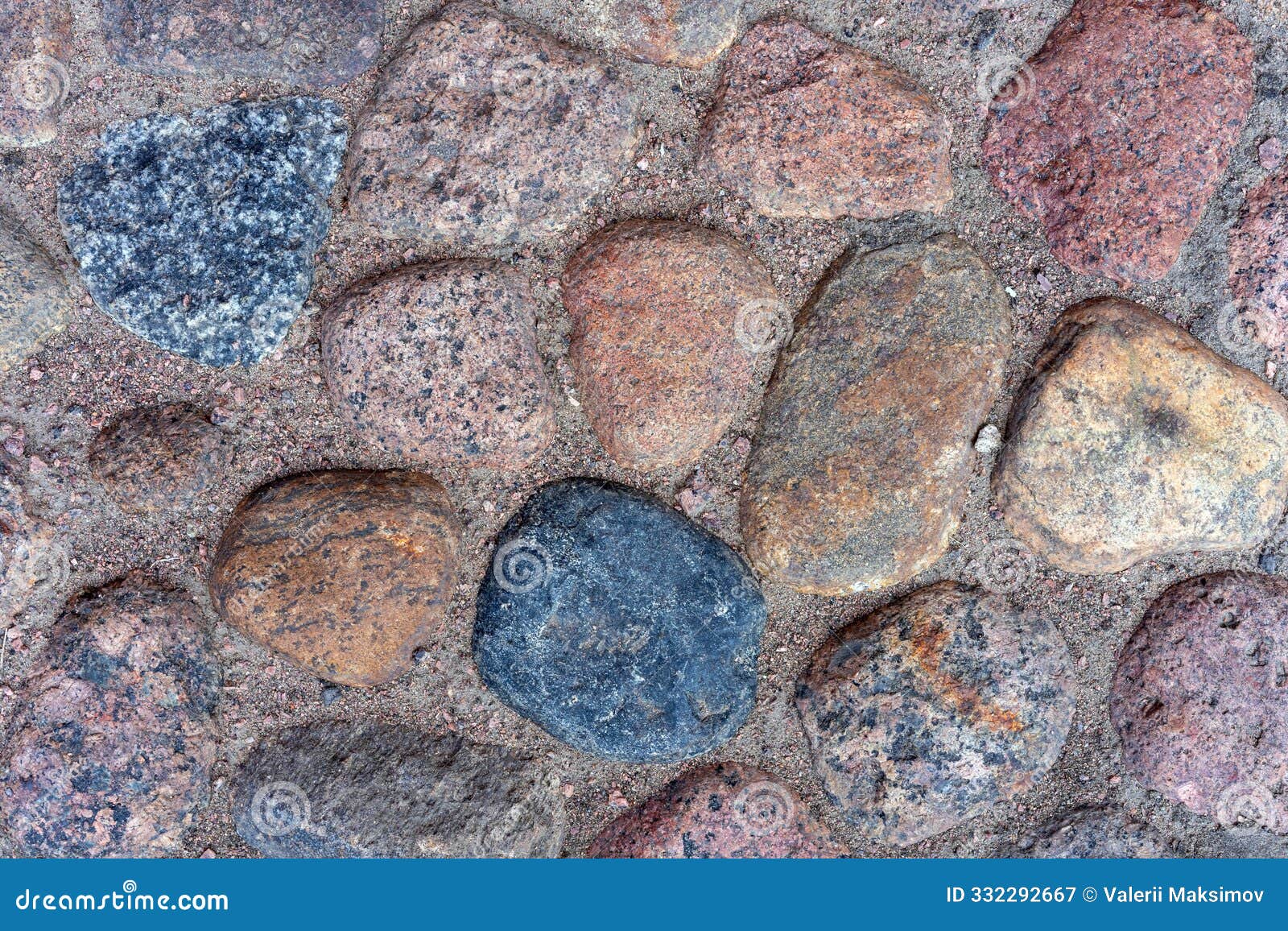 Seamless Stonework Texture from Natural Multi-colored Stone of Various ...