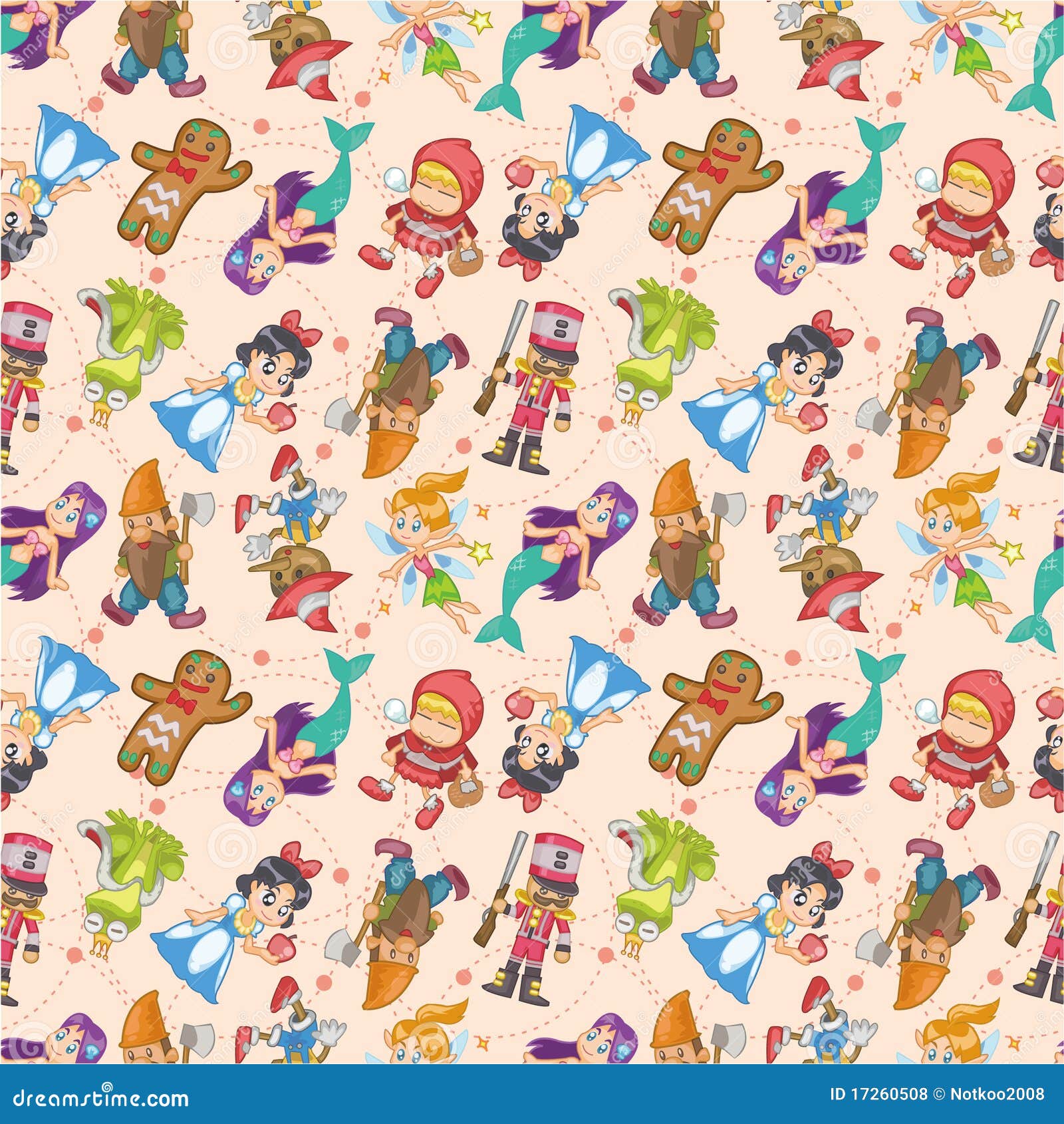 Seamless Story People Pattern Editorial Stock Photo - Illustration of ...