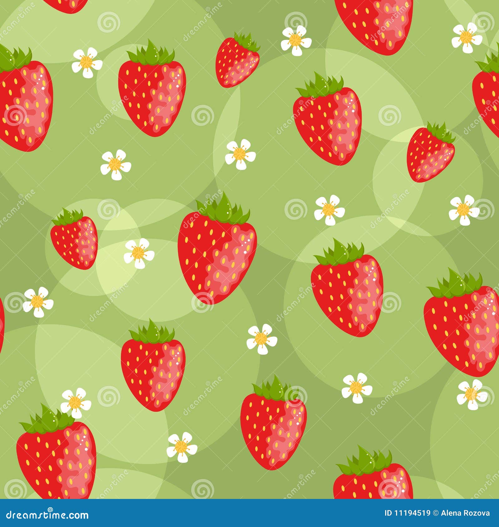 Seamless Strawberry Background Stock Vector - Illustration of ...
