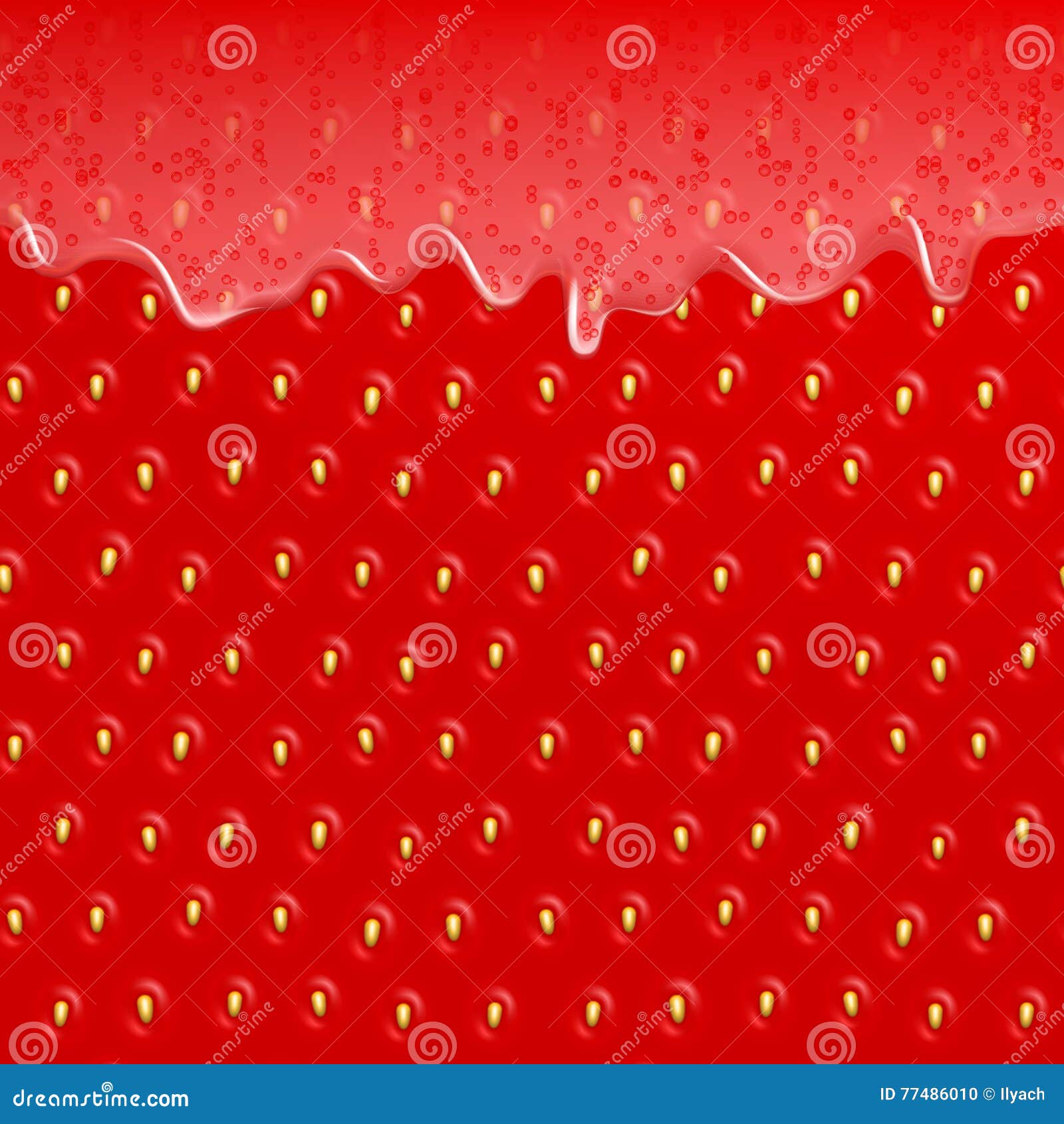 Seamless Strawberry Drip Spill Texture Background Stock Photo ...