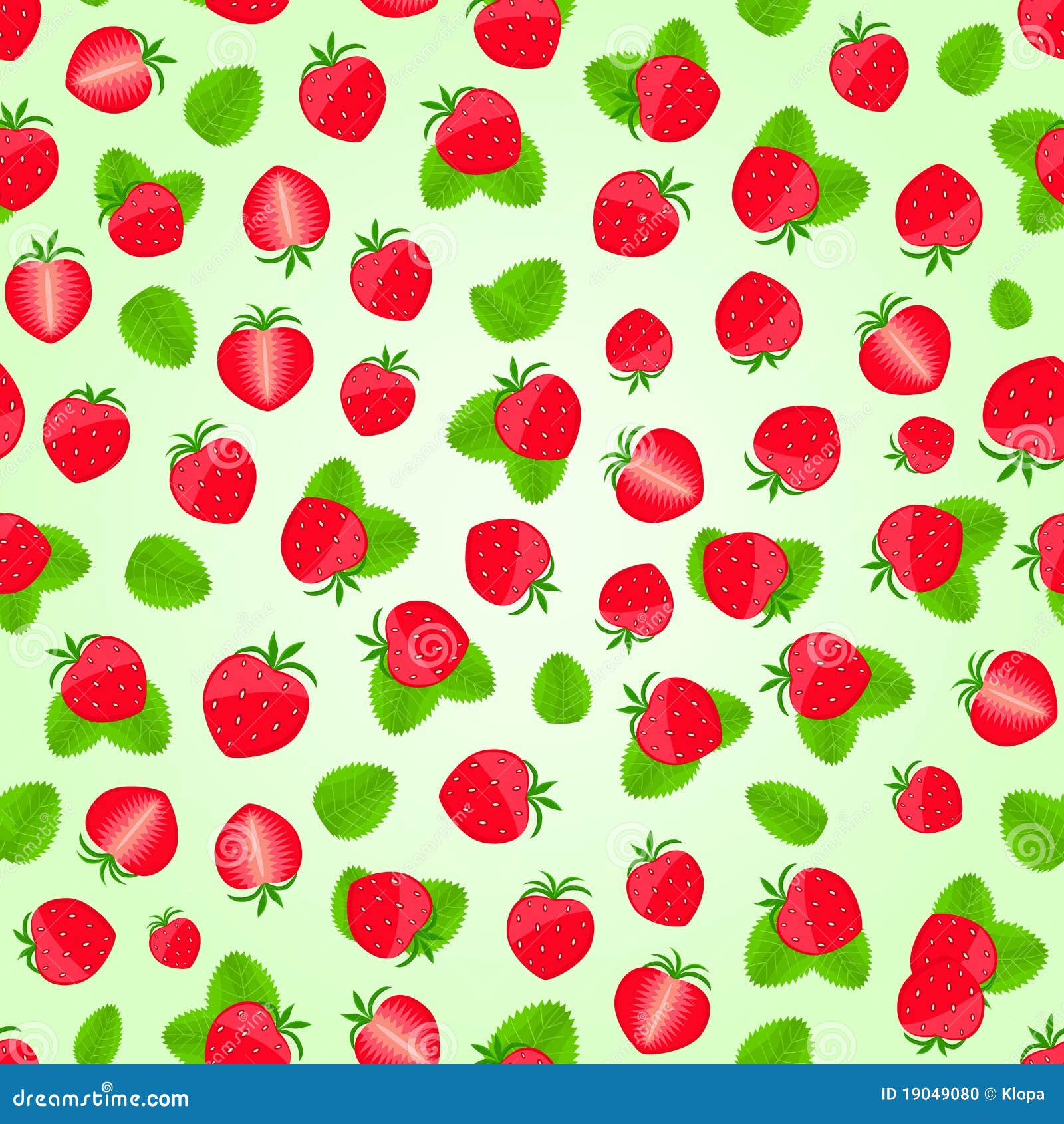 Seamless Strawberry Pattern Stock Vector - Illustration of decoration ...