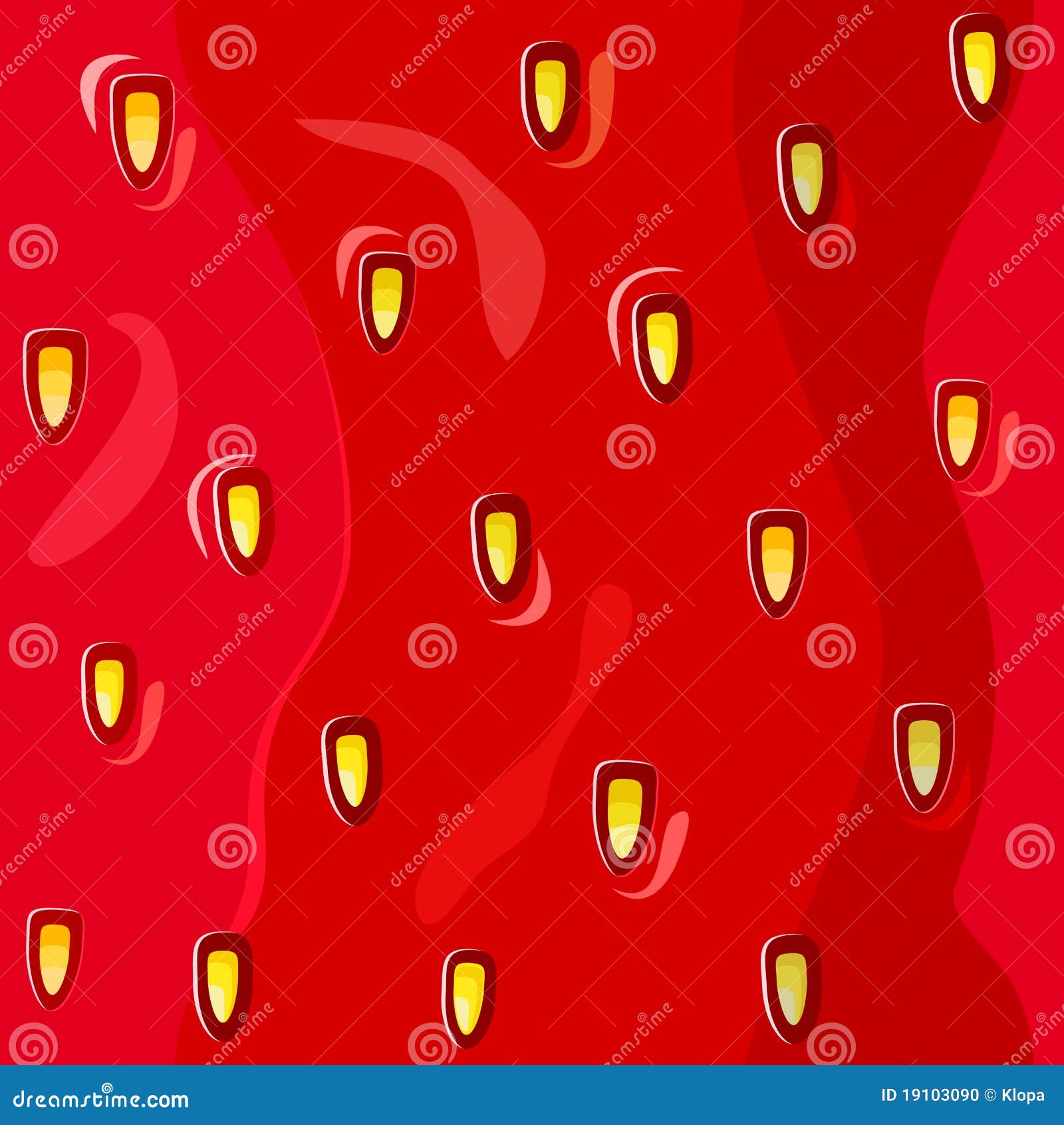 Seamless Strawberry Fruit Skin Pattern Background. Vector Illustration ...