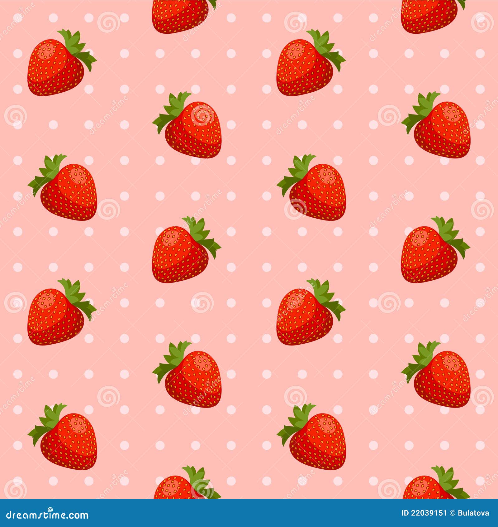 Seamless Strawberry Pattern Stock Vector - Illustration of print, berry ...
