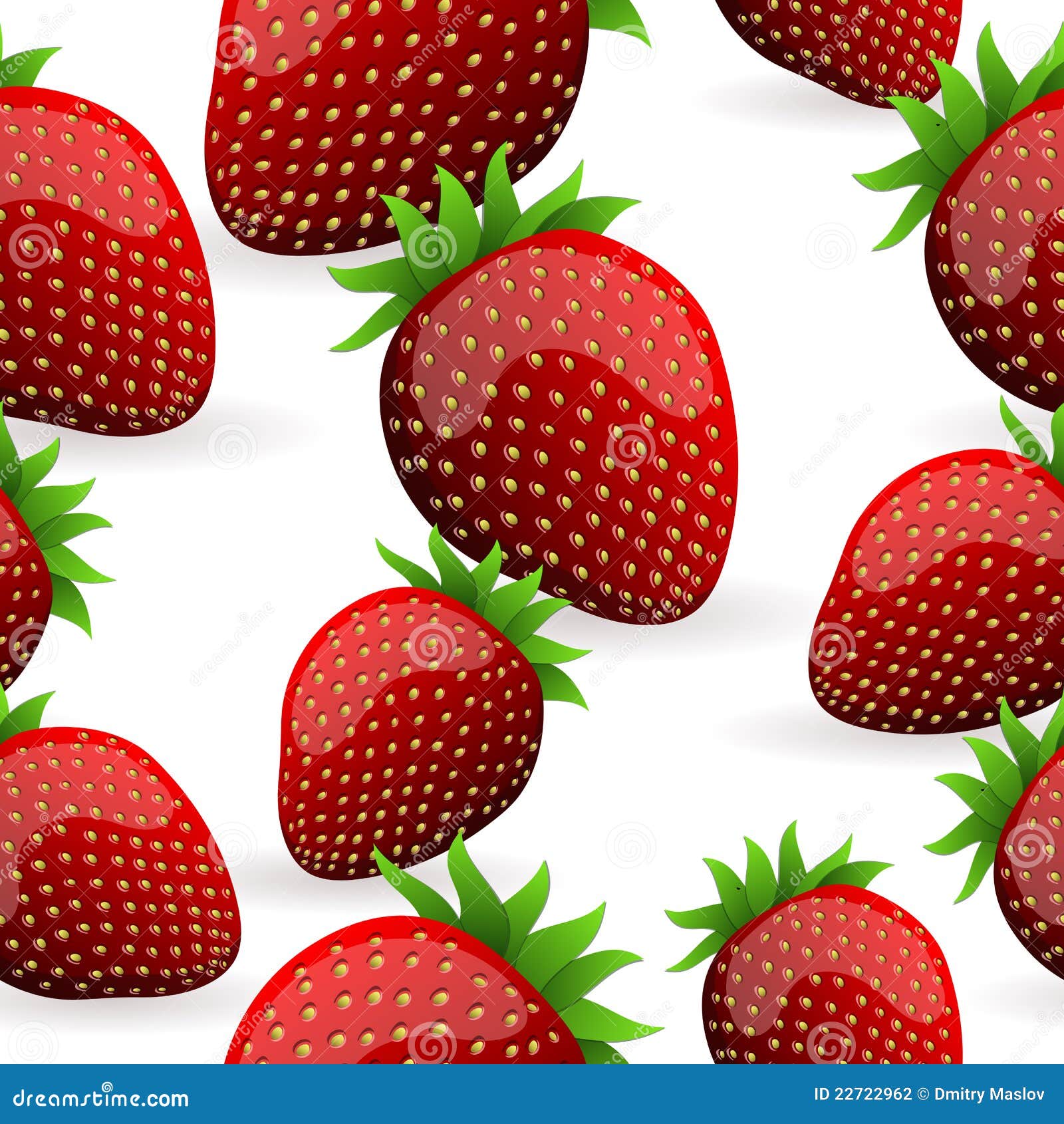 Seamless Strawberry Pattern Stock Vector - Illustration of harvest ...