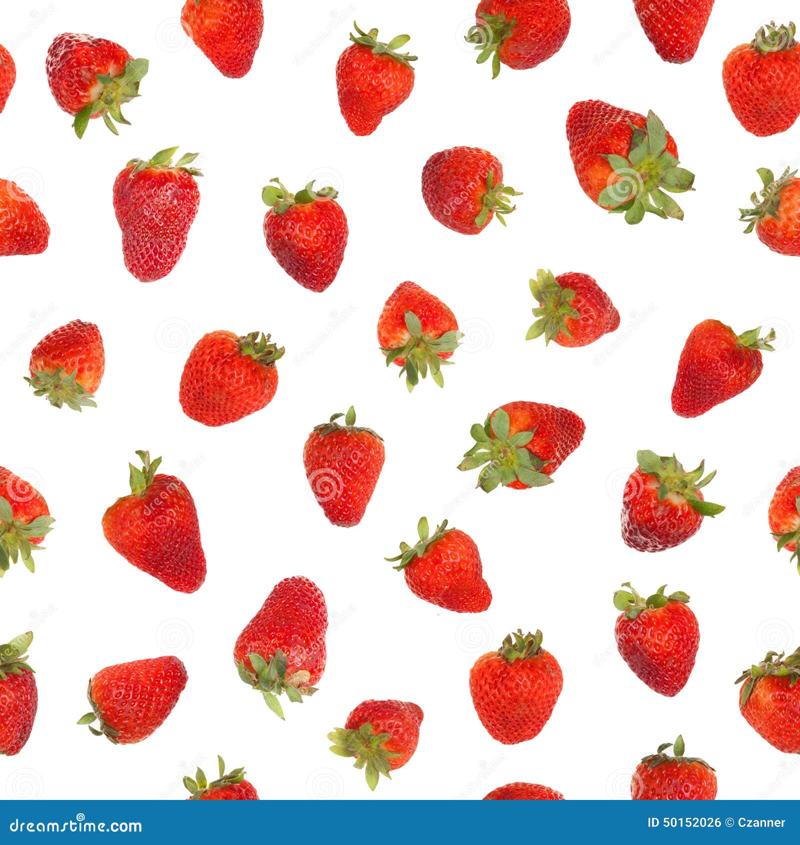 Seamless Strawberry Pattern. Stock Photo - Image of healthy, fruit ...