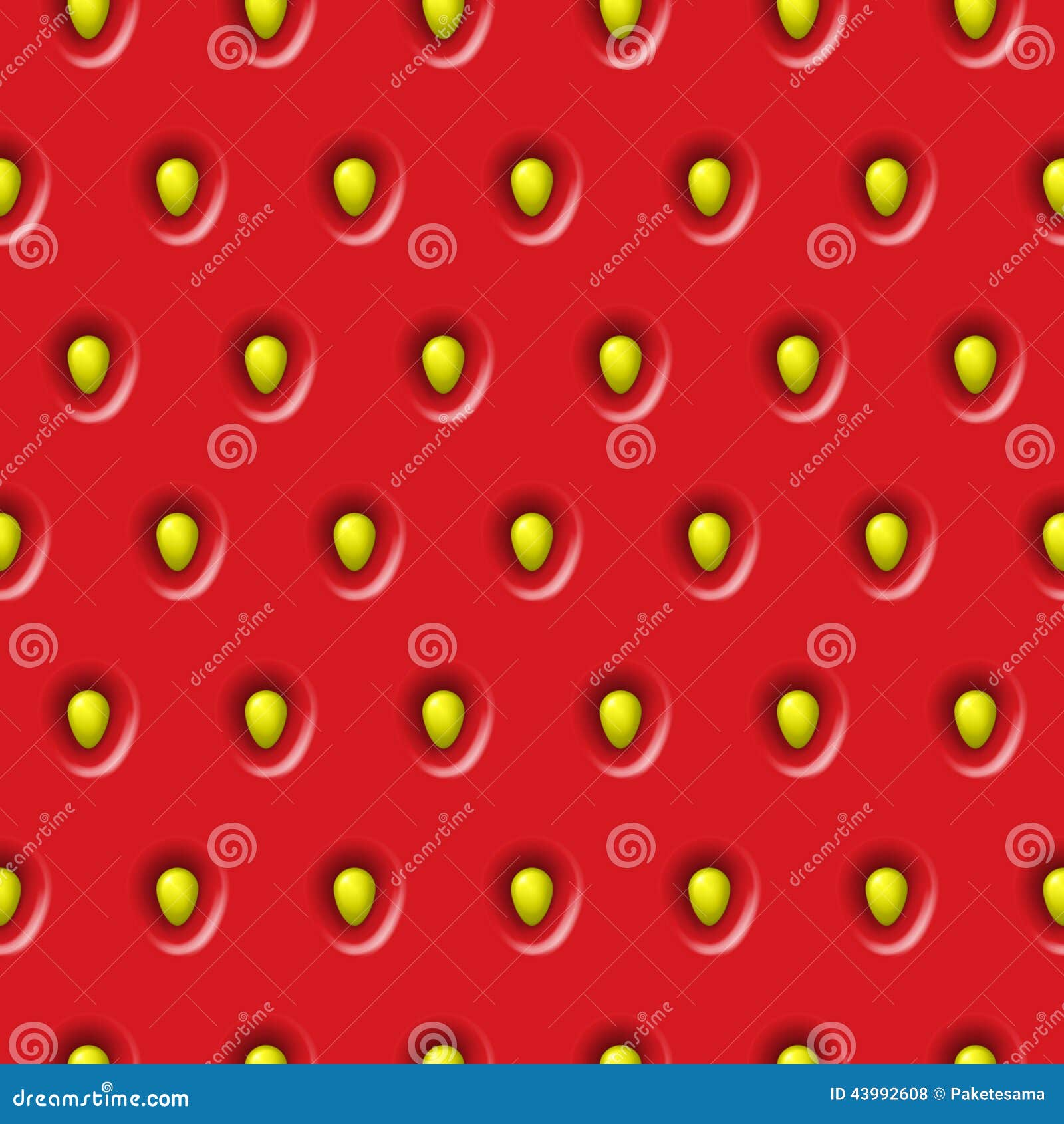 Seamless Strawberry Texture Stock Vector - Illustration of clean, berry ...