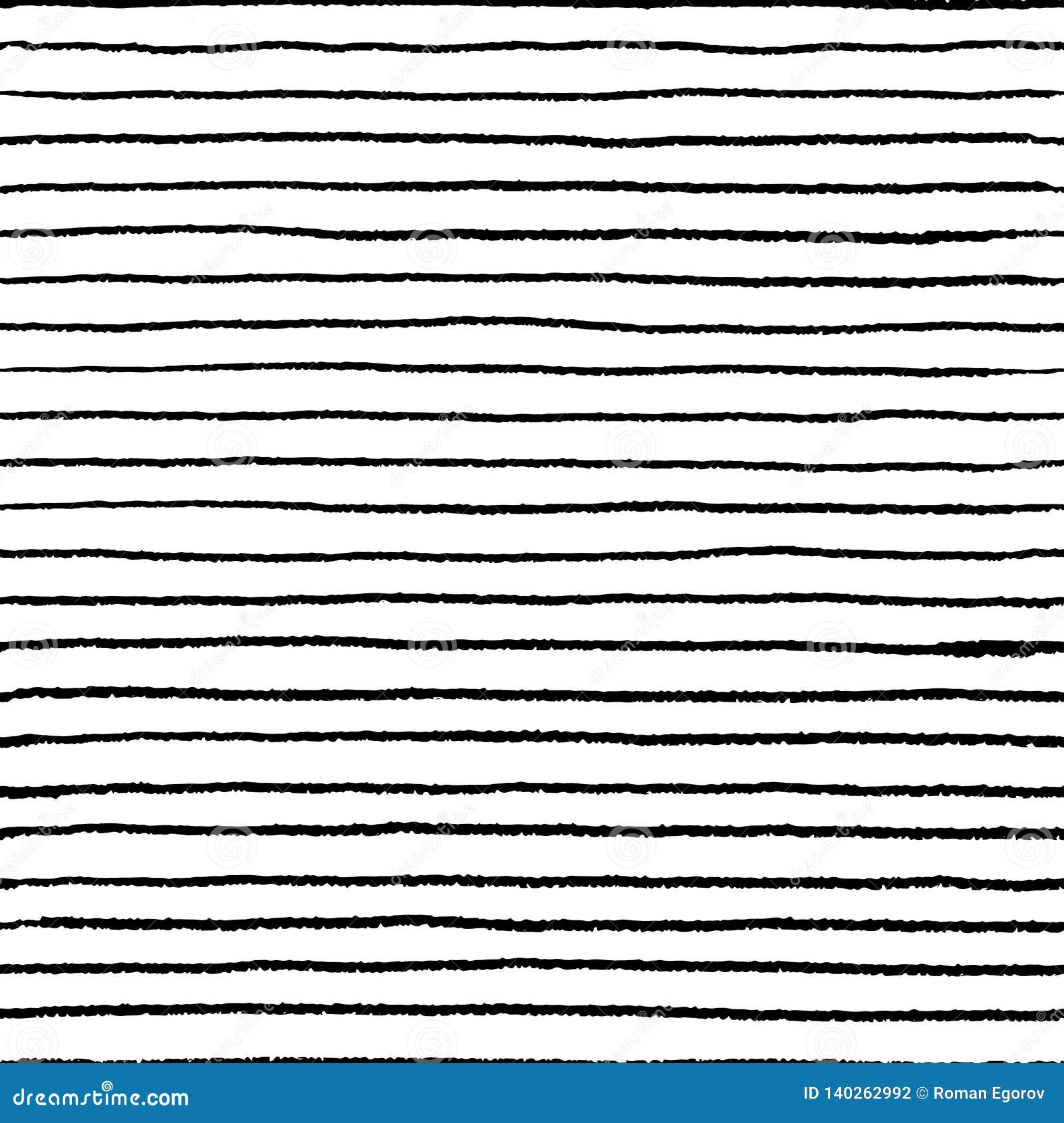 Seamless Stripe Doodle Pattern. Wavy Linear Doodle Water Brush, Hand ...