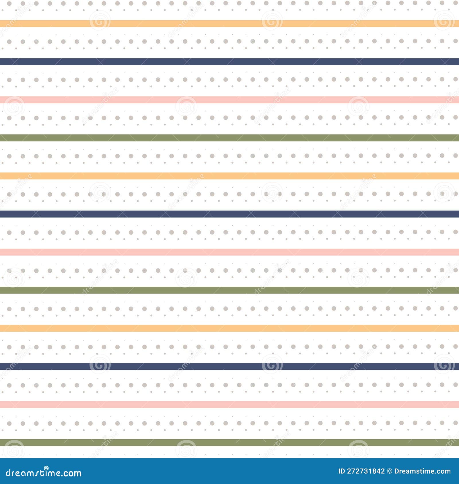 Seamless Stripe with Dot Lines Pattern Stock Vector - Illustration of ...