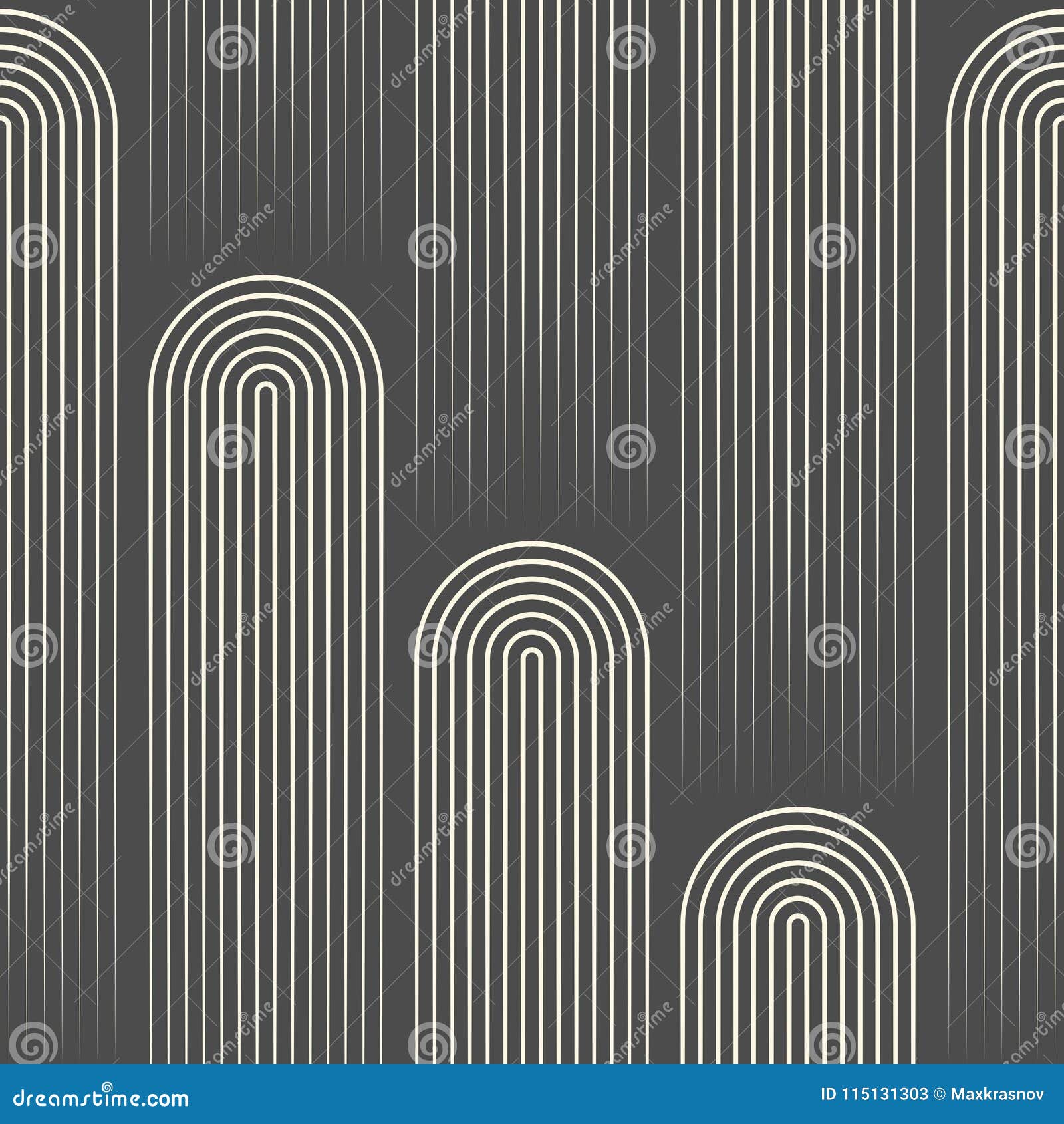 Seamless Stripe Wallpaper. Minimal Disco Graphic Design Stock Vector ...