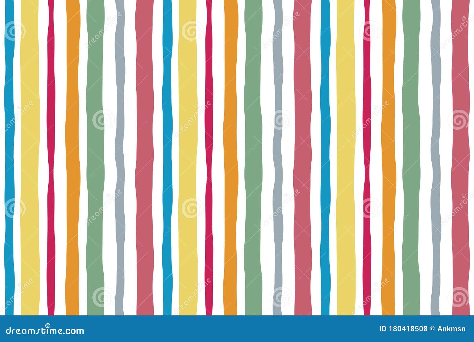 Seamless Striped Color Pattern Lines Watercolor Stock Vector ...