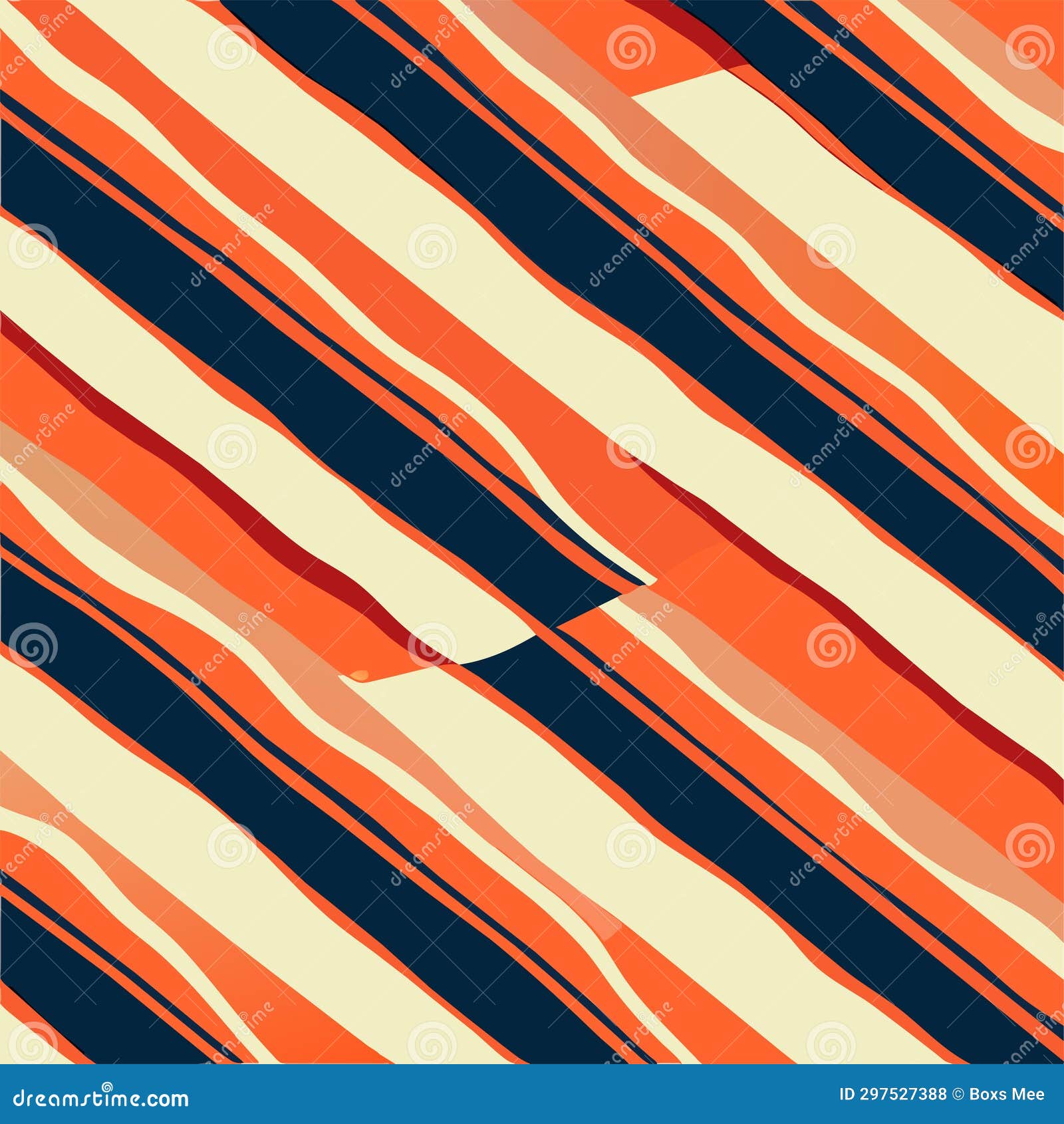 Seamless Striped Pattern in Orange and Black Colors. Vector ...