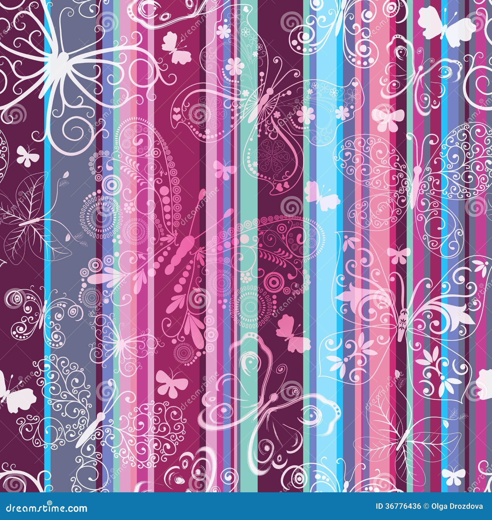 Seamless Striped Vintage Pattern Stock Vector - Illustration of eps10 ...