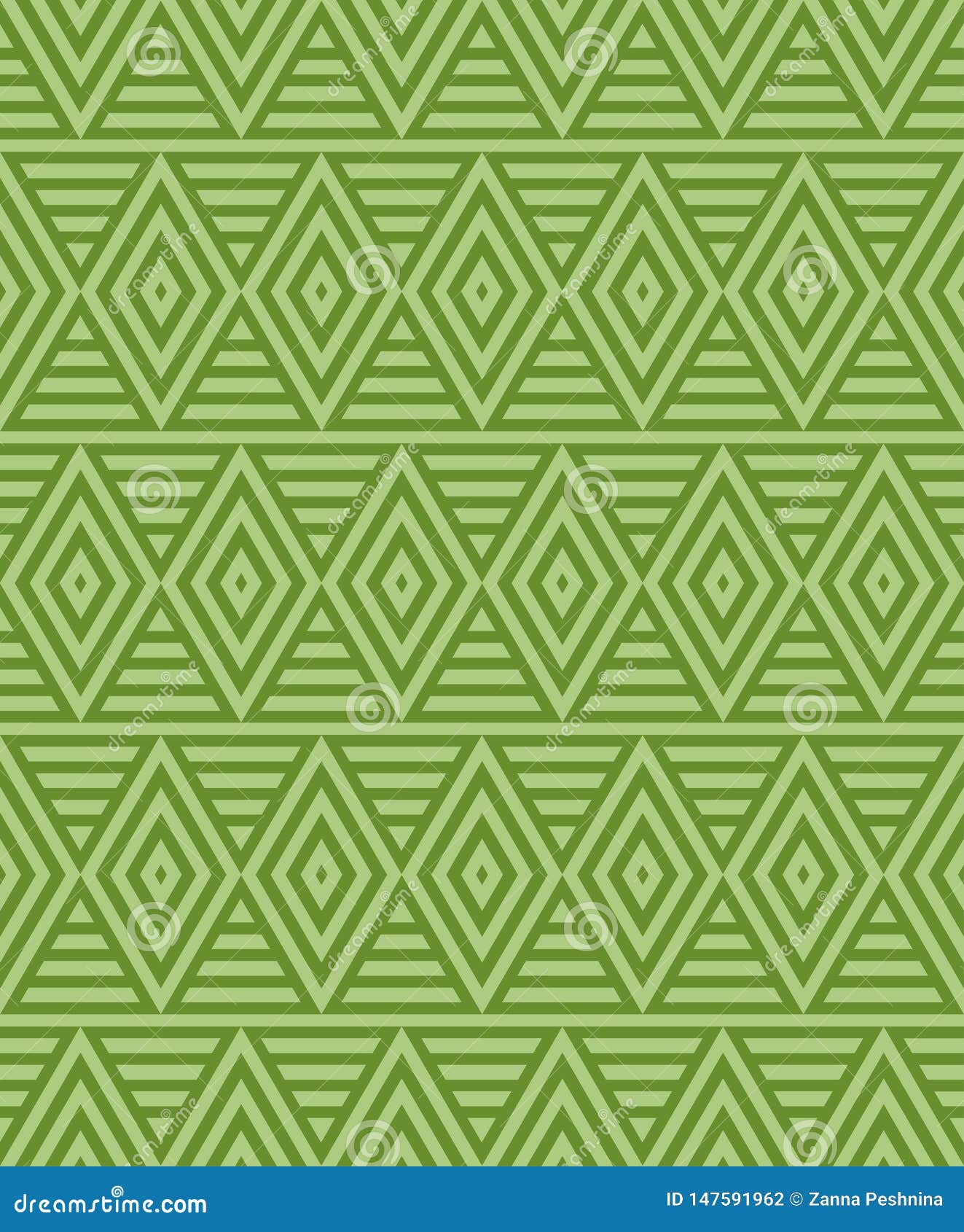Seamless Stripes Grid Texture with Green Geometric Rectangles Stock ...