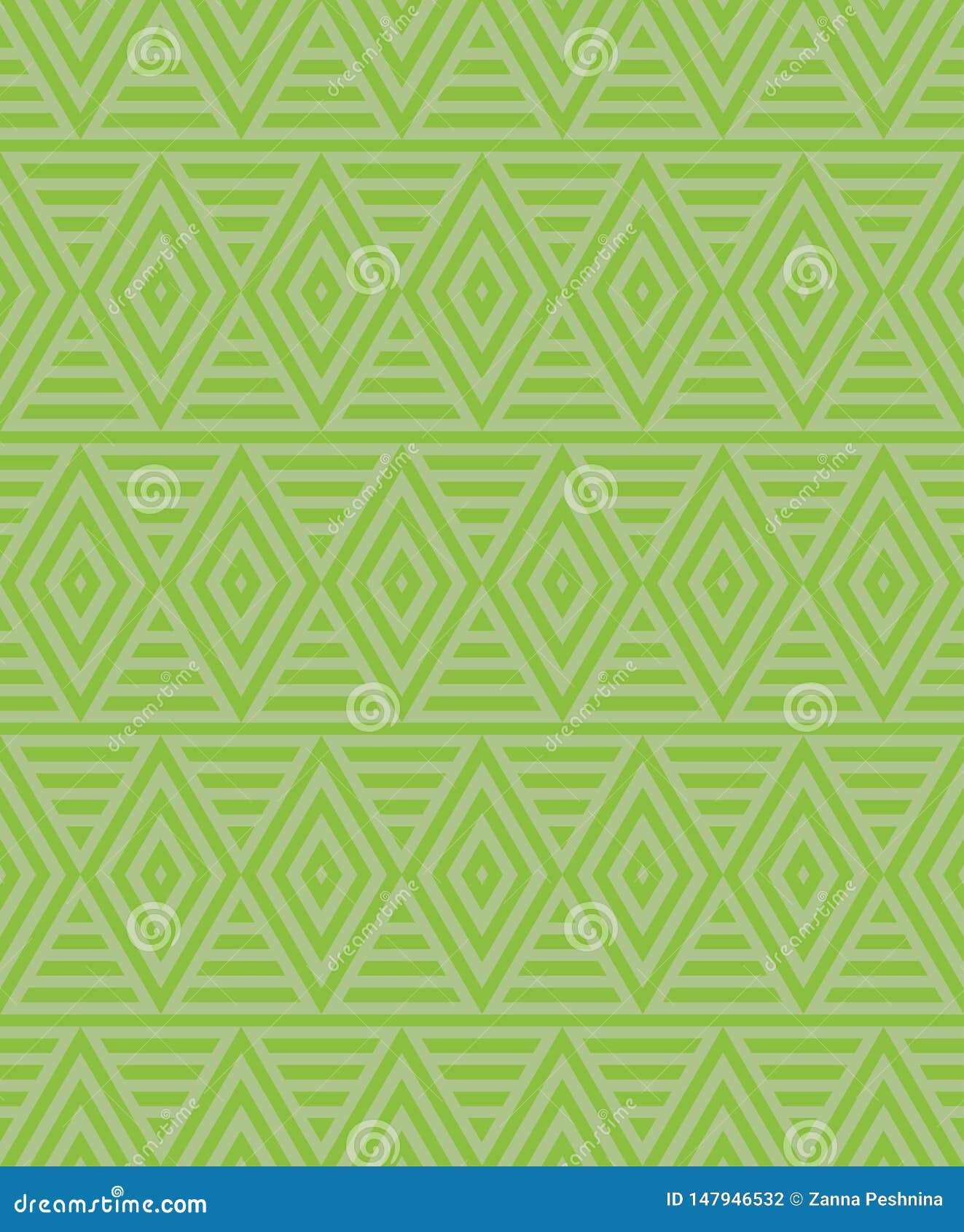 Seamless Stripes Grid Texture with Green Geometric Rectangles Stock ...