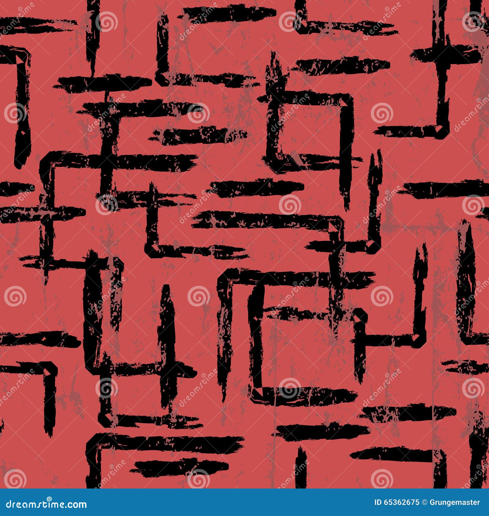 Set Of Seamless Stroke Patterns. Hand-drawn Background. Vector ...